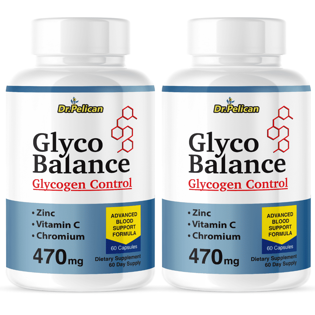 Glyco Balance Glycogen Control- Blood & Heart Support- 2 Bottles- 120 ...