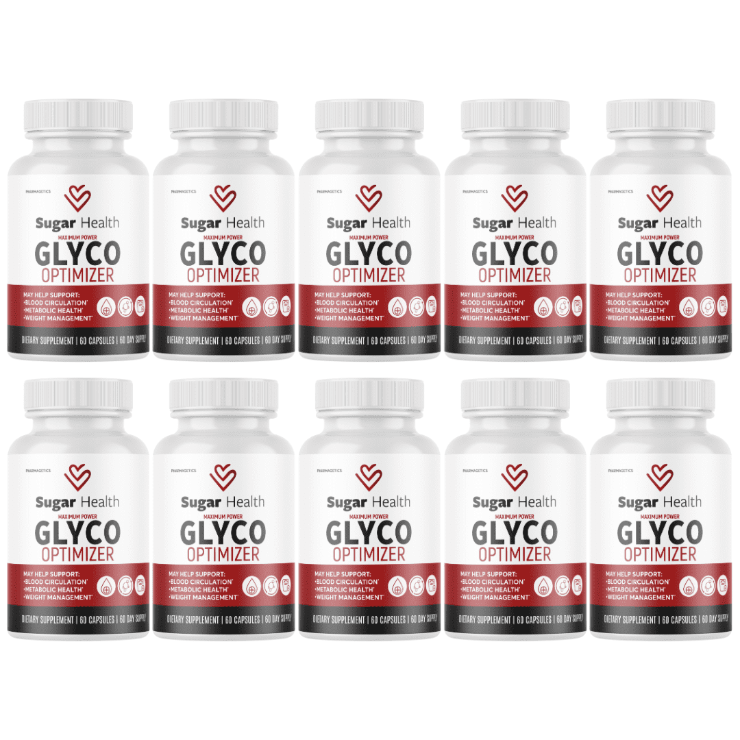 Sugar Health Glyco Optimizer for Blood Sugar & Pressure - 10 Bottles ...
