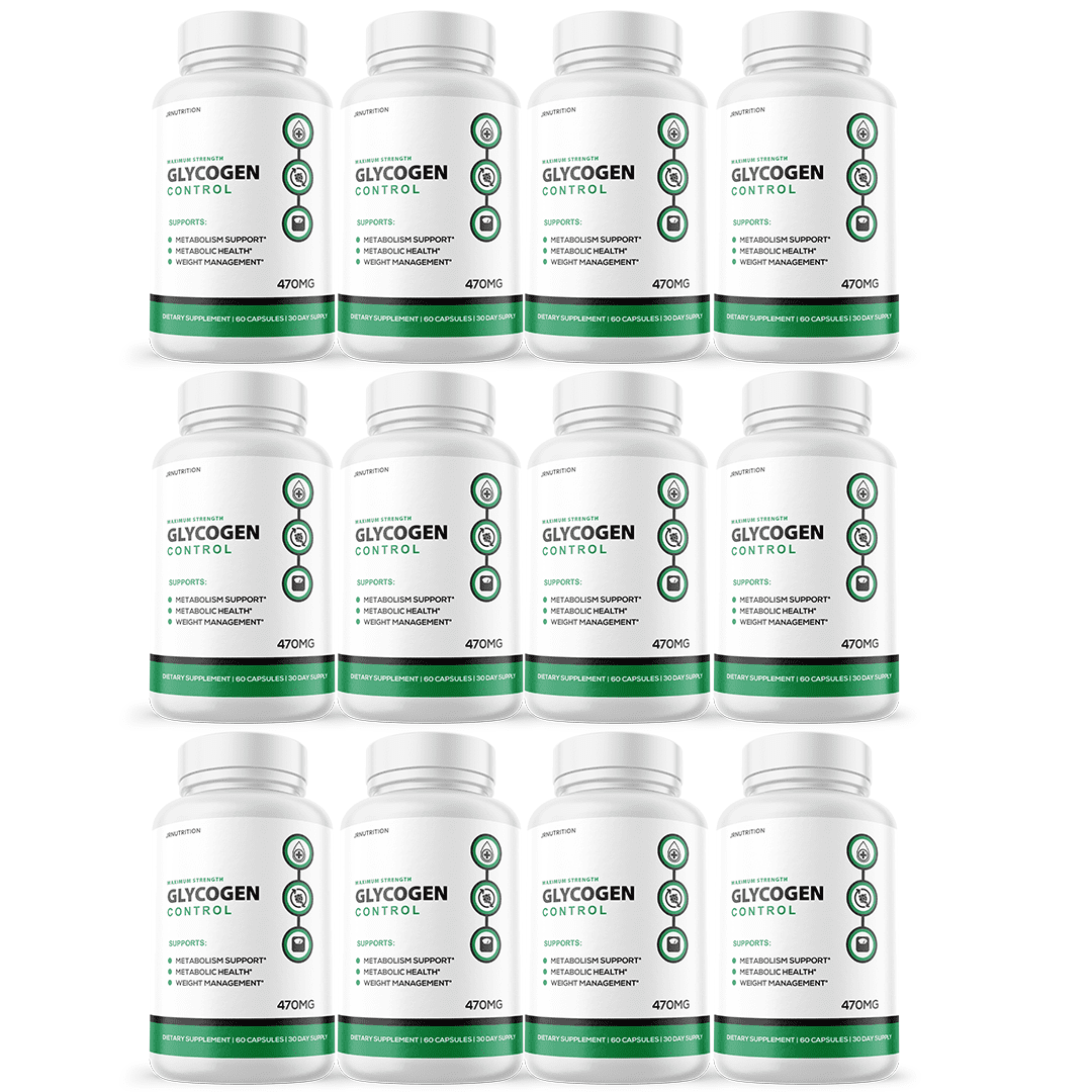 Glycogen Control Blood Capsules, Blood Sugar Control Pills - 12 Bottles ...