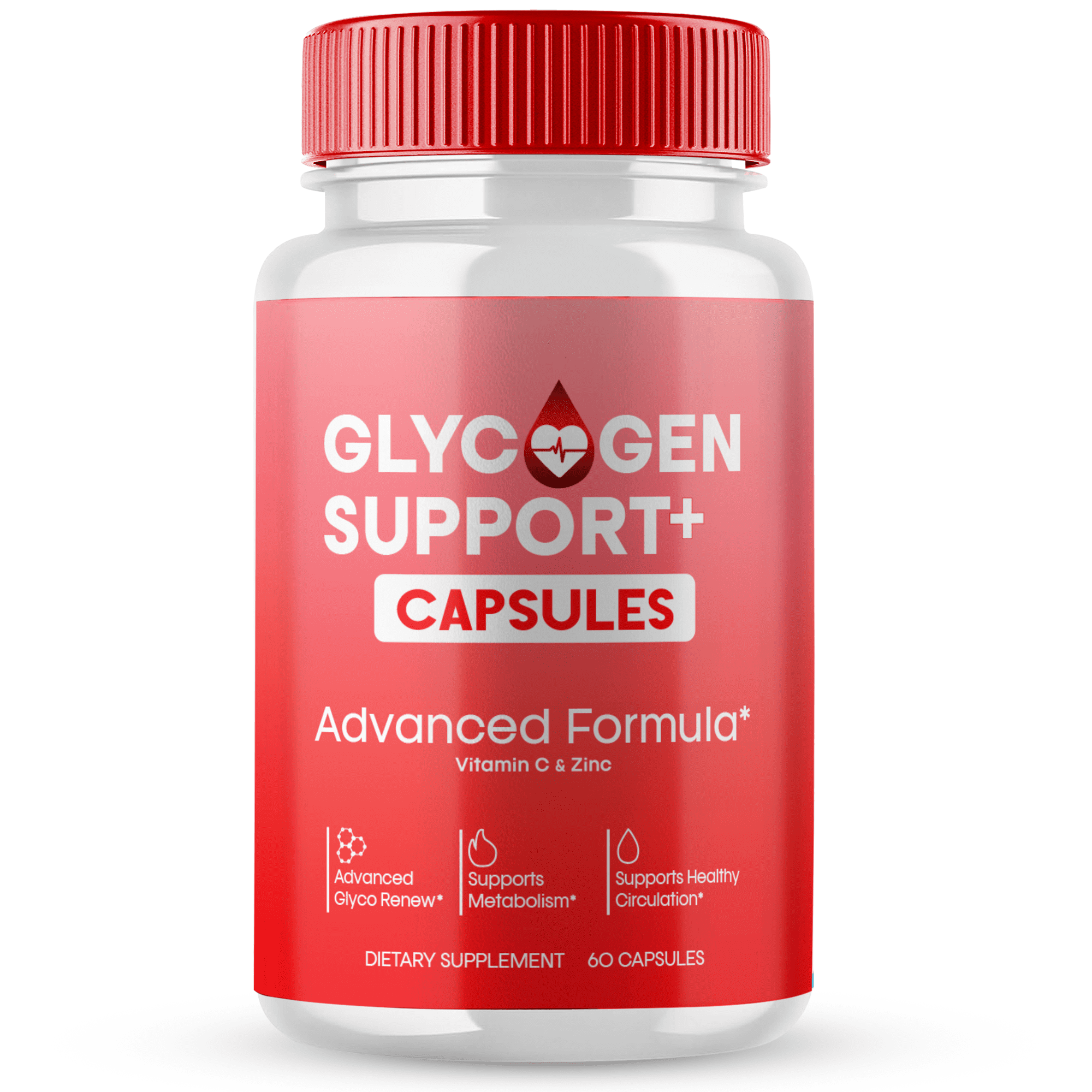 Glycogen Support Capsules, Advanced Formula Support Supplement, All Natural Formula Pills to ...