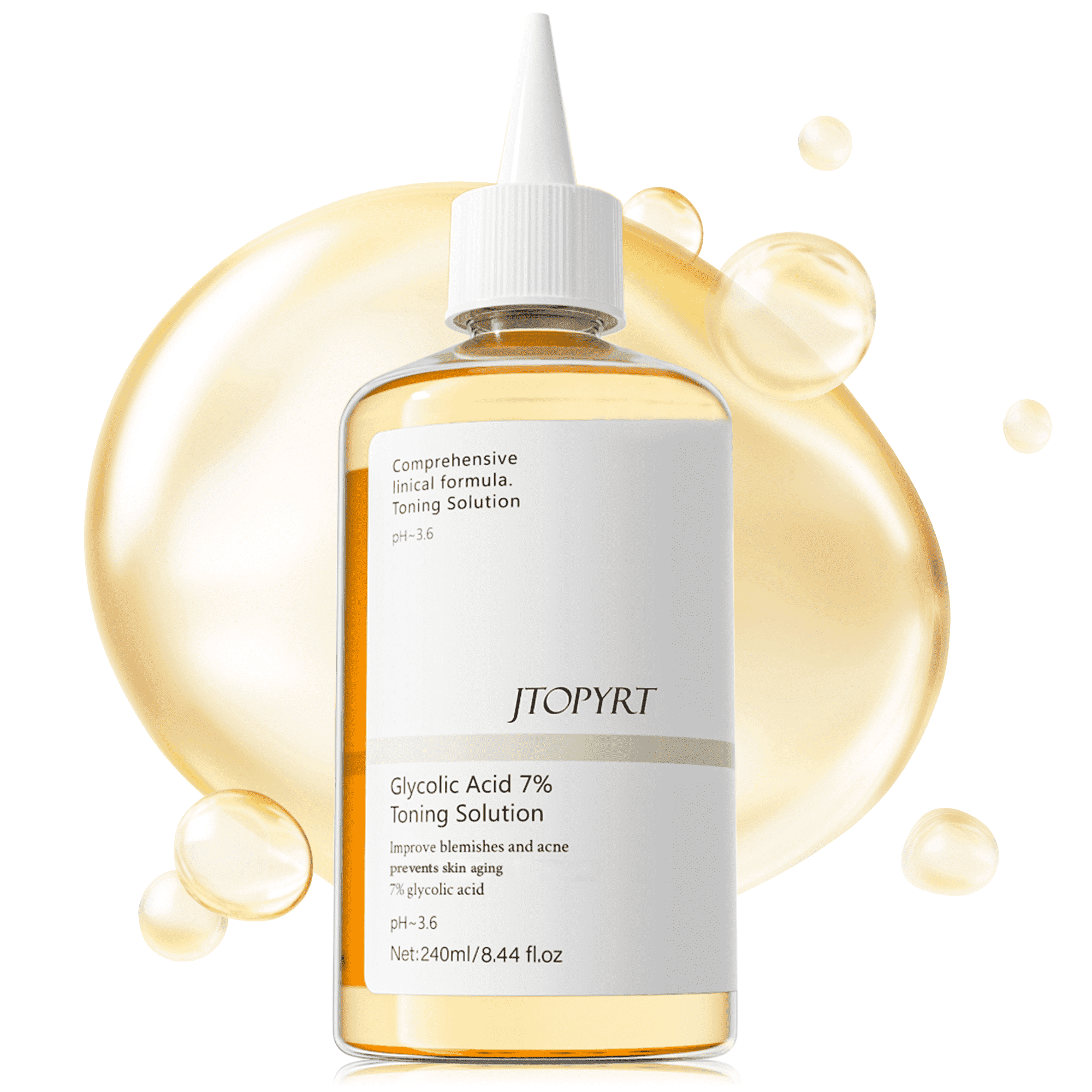 Jtopyrt Glycolic Acid Toner 7%, Exfoliating and Moisturizing Toning ...