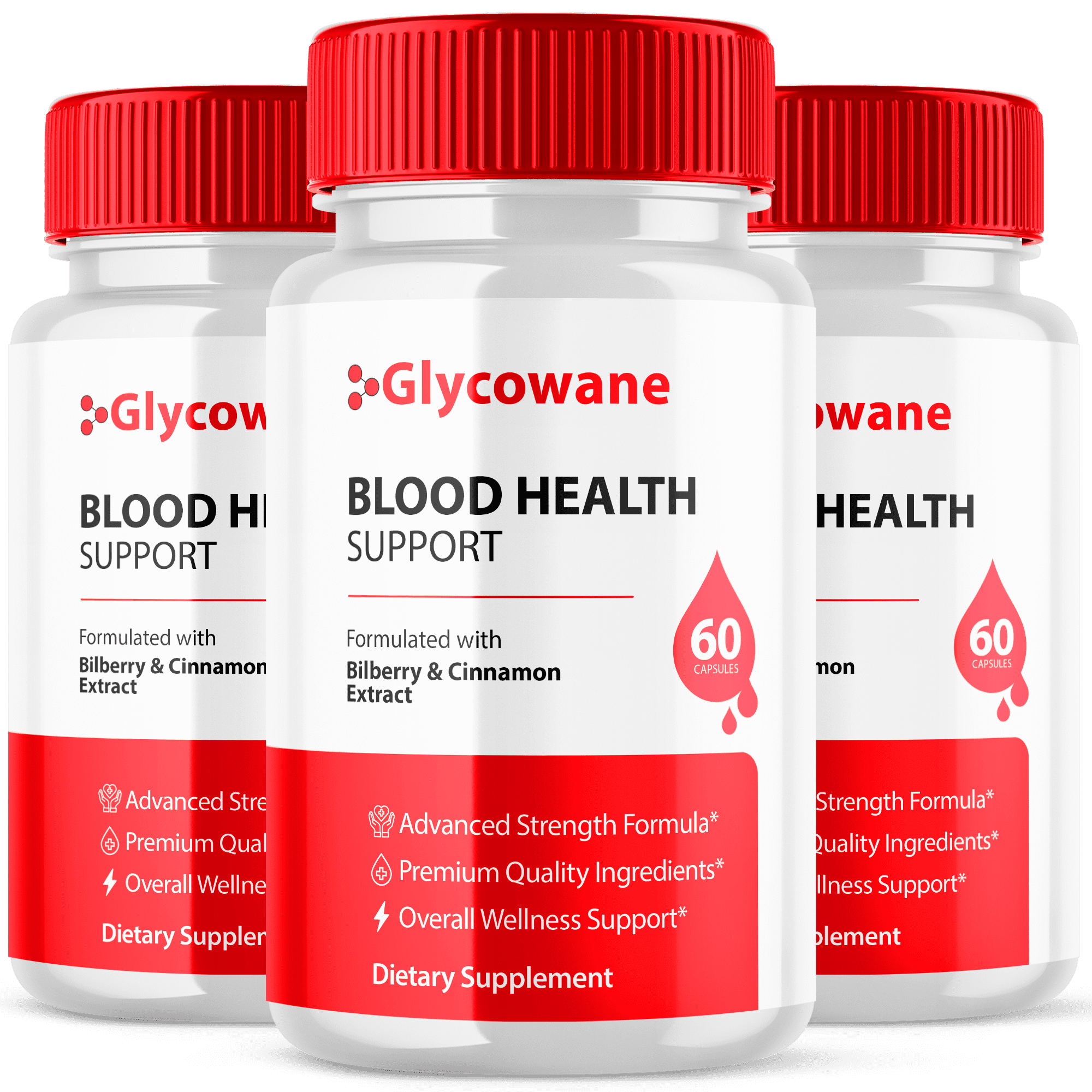 Glycowane Blood Support Pills Advanced Formula Vitamin Supplement 180 ...