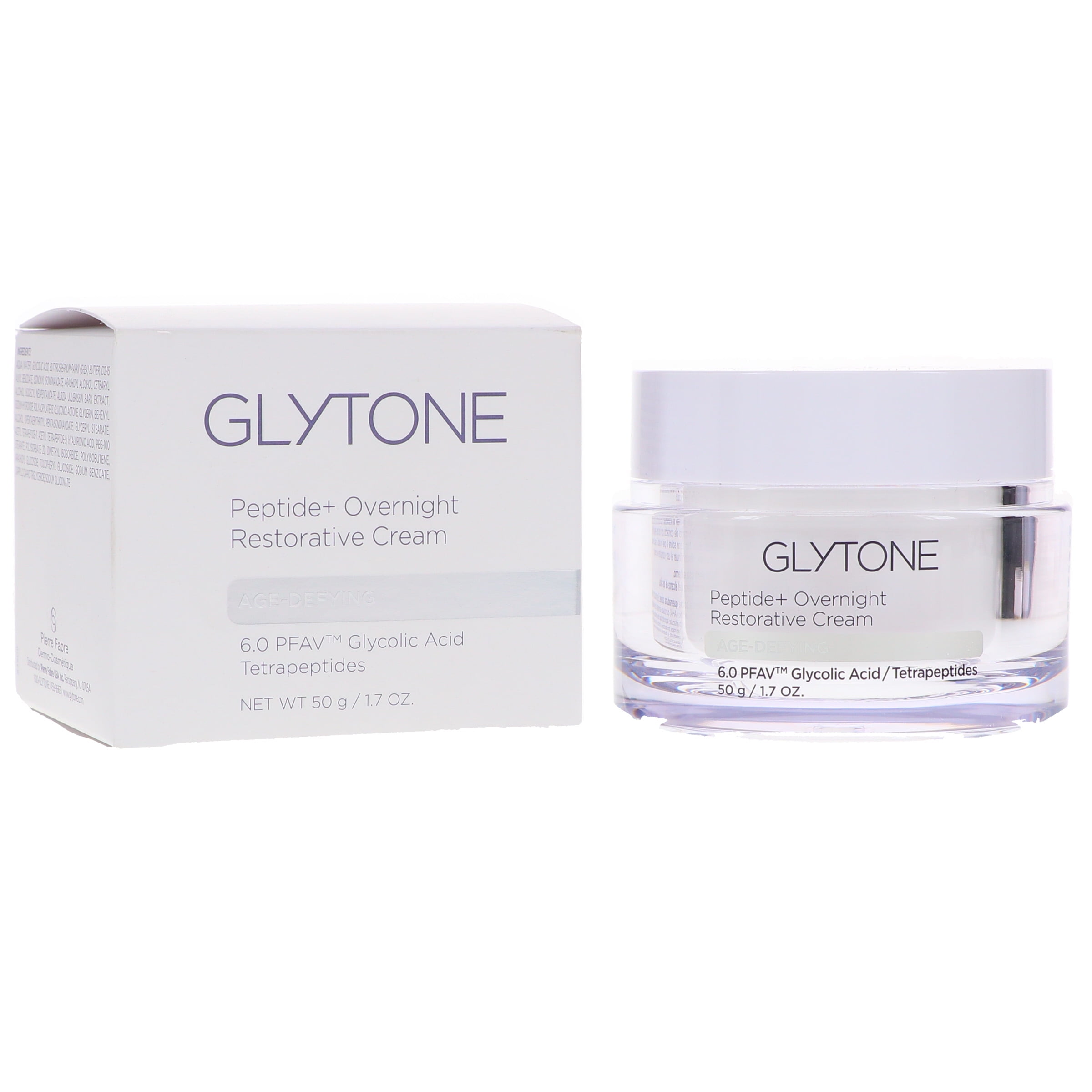 Glytone Age-Defying Peptide+ Overnight Restorative Cream 1.7 oz ...