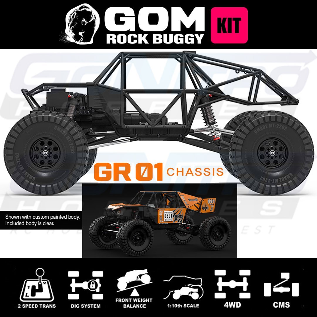 Gmade GMA56000 1 by 10 GR01 4WD Rock Crawler Buggy Kit - Walmart.com