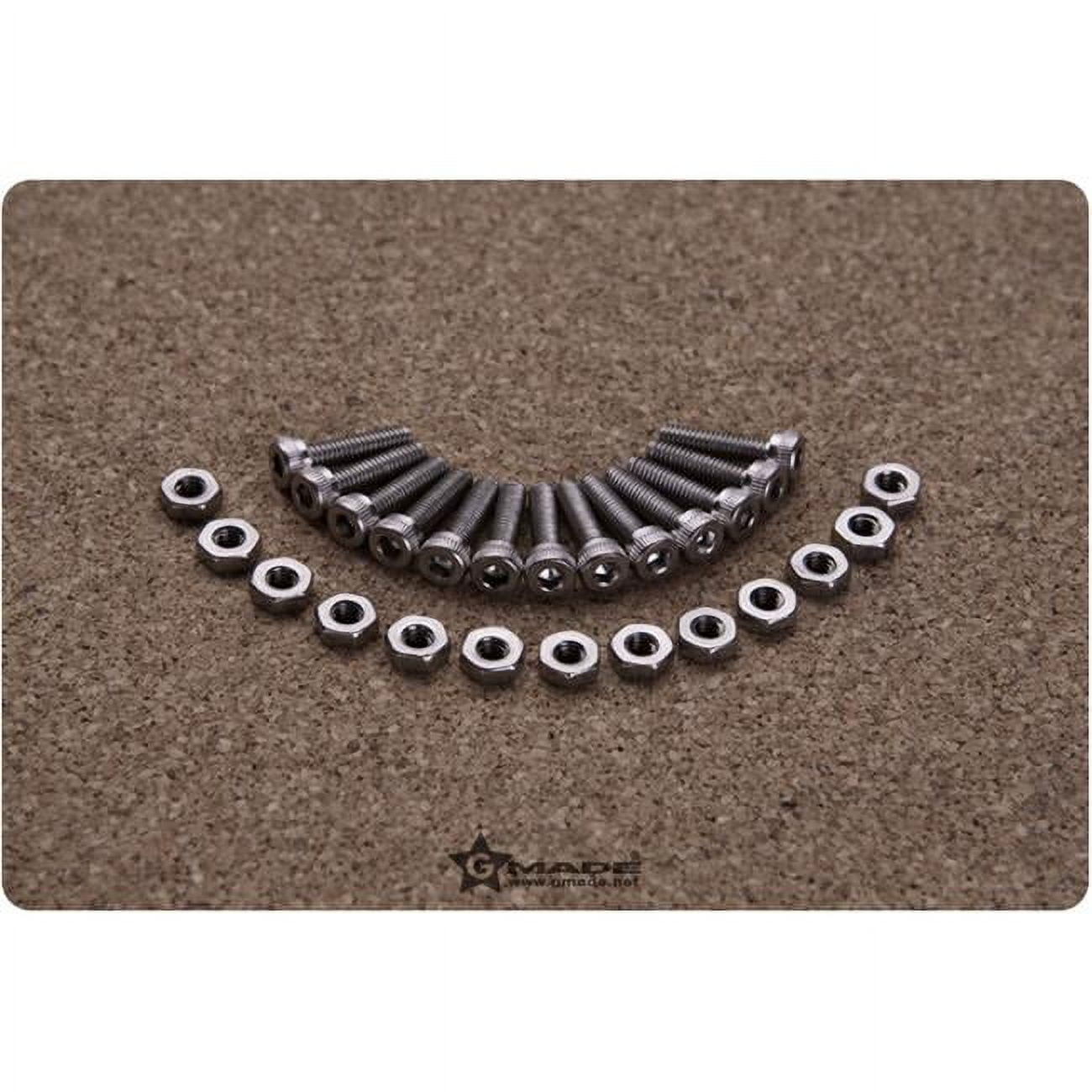 Gmade GMA72101 Stainless Steel Hex Bolts & Nuts for VR01 Beadlocks ...