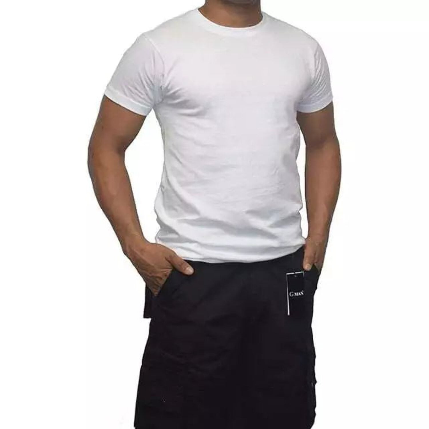 Gman T-Shirt Round Neck/V-Neck for Man (3-Pack) - Walmart.com