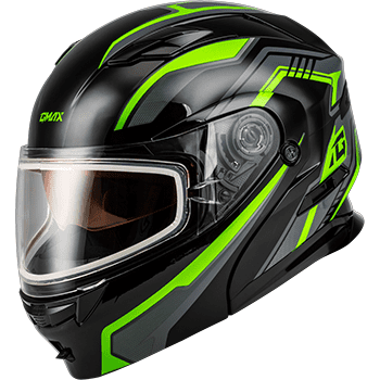Gmax MD-01S Transistor Snow Helmet with Rear LED Light (Black/Grey ...