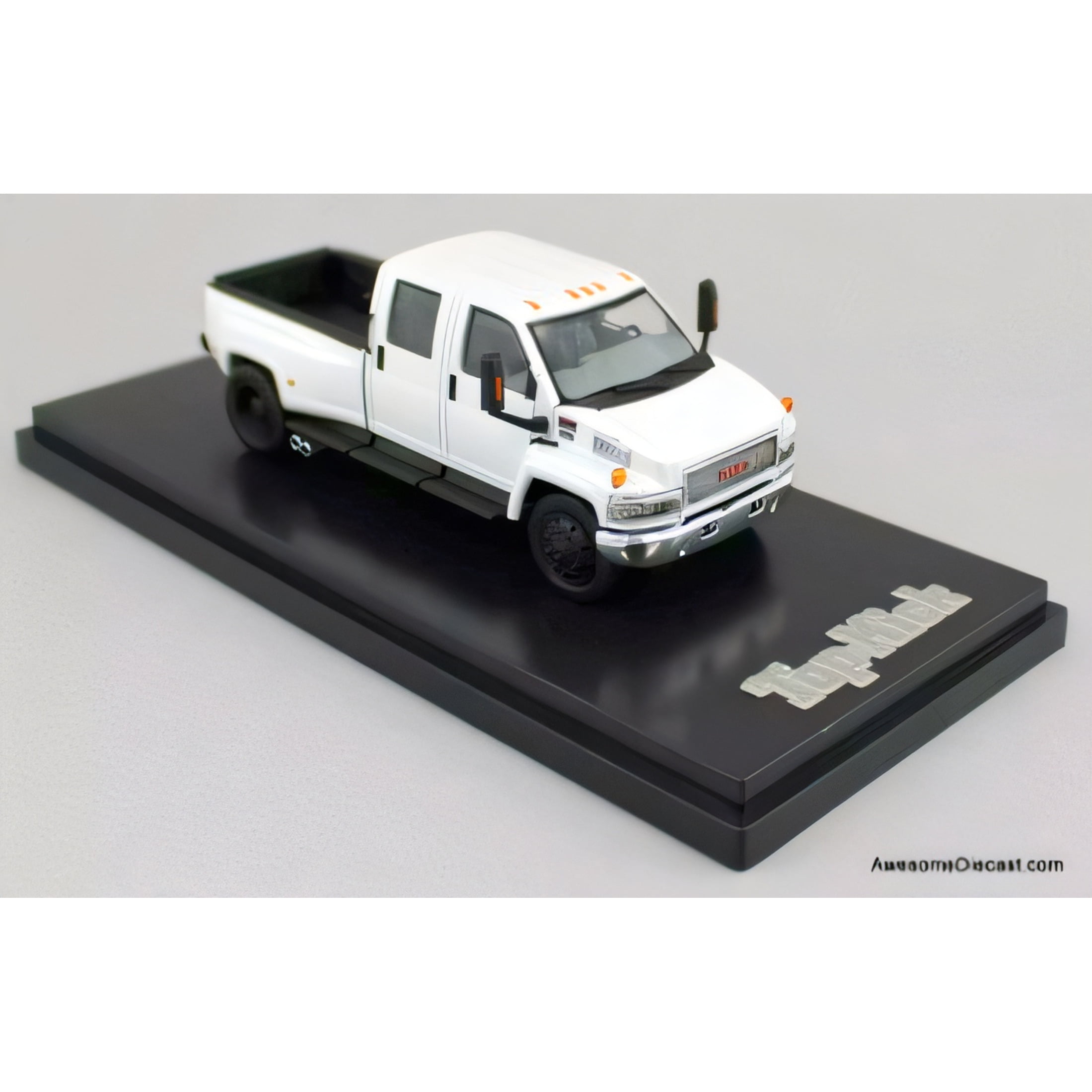 Gmc Topkick 4500 Crew Cab Dually Pick Up Truck, White 1:64 Diecast ...