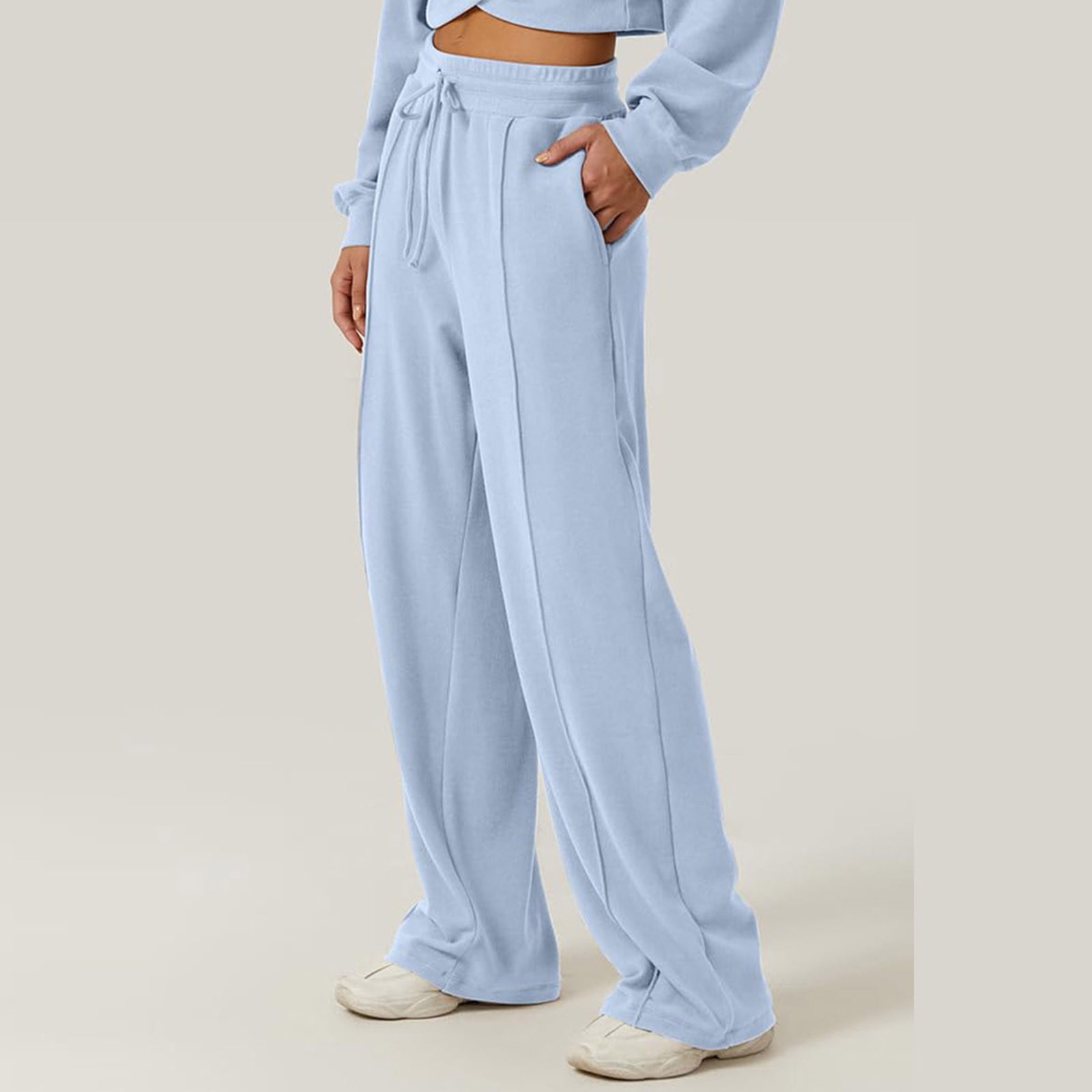 Gmdeguo Wide Leg Pants for Women High Waisted Business Casual Pants ...
