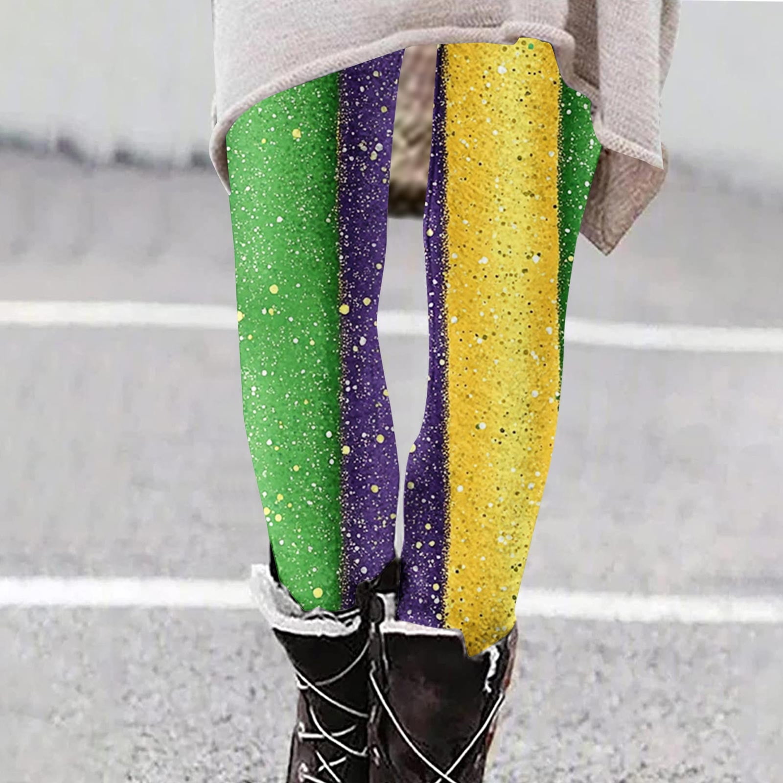 Gmdeguo Women's Carnival Printed Legging Casual Sports Yoga Pants ...