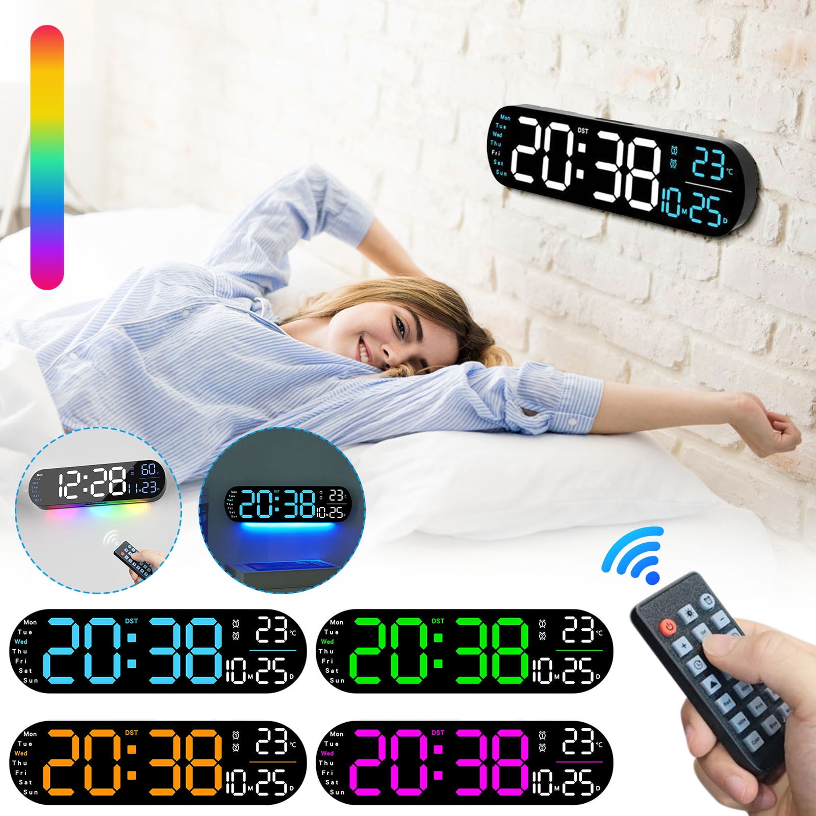 Gmluru Big Digital Clock Large Display 13.7 Inch Large Digital Clock ...