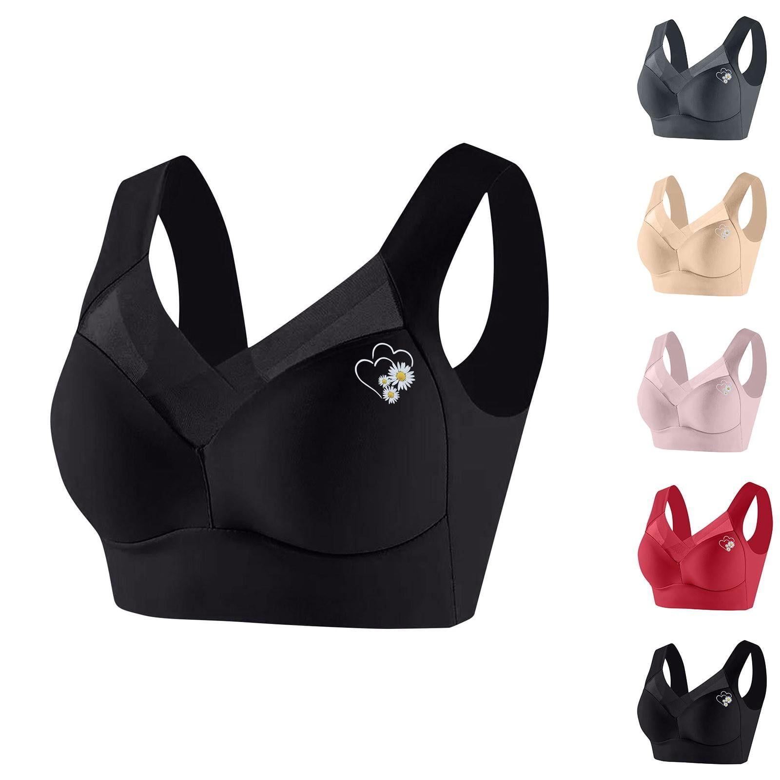 Gmluru Bras for Women Large Bust Large-Sized Lace Vest Underwear ...