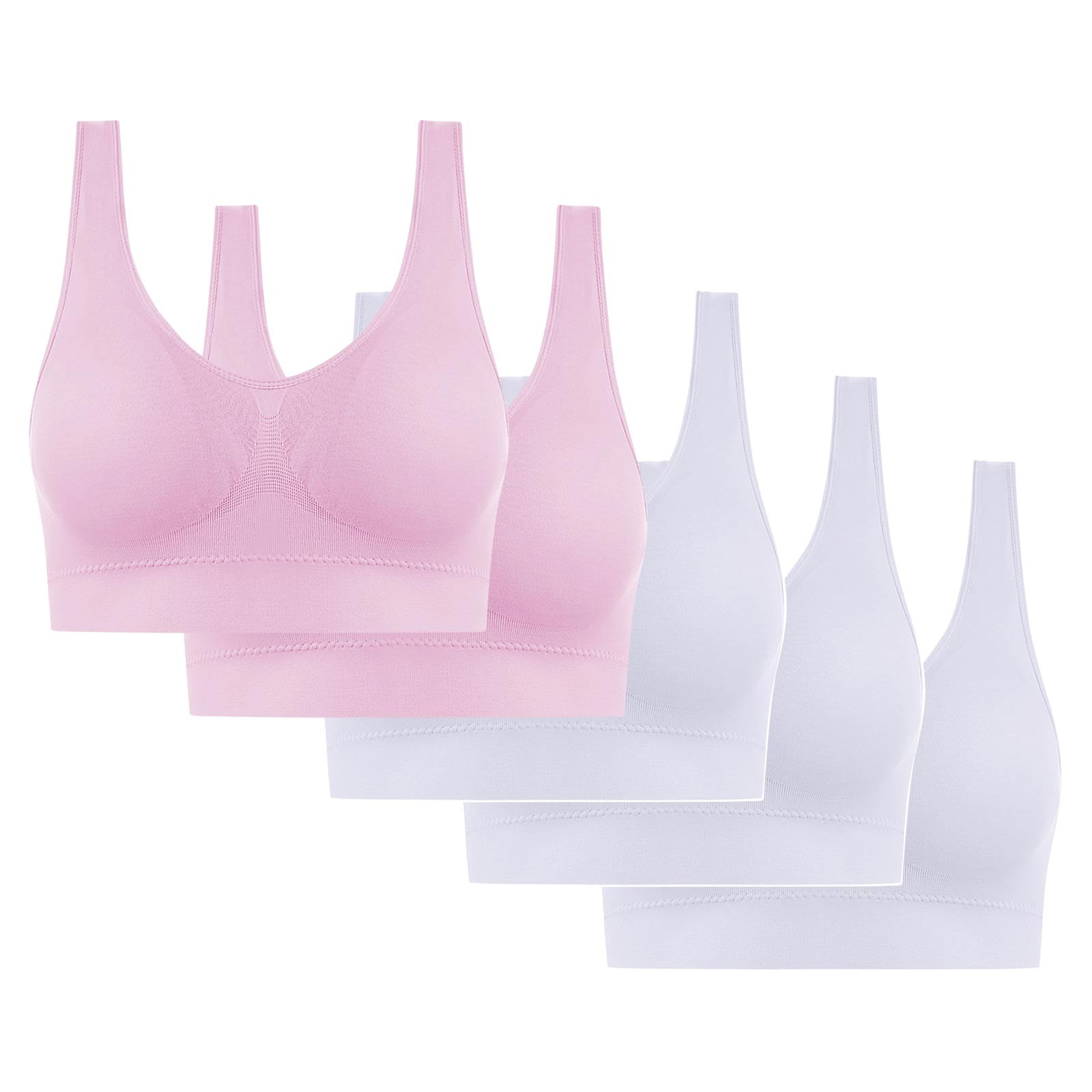 Gmluru Bras for Women Comfortable Wire-Free Seamless Bra - Breathable ...