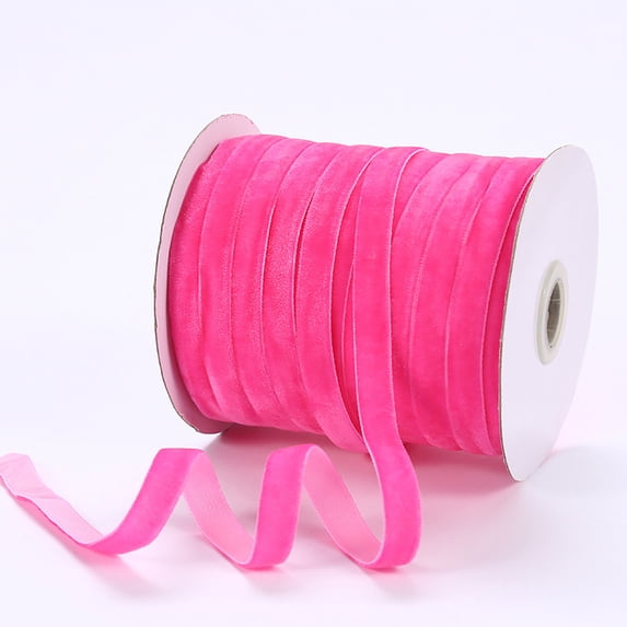 Gmogad 0.39in Velvet Flocking Ribbon, 50 Yards DIY Crafting Ribbon for ...