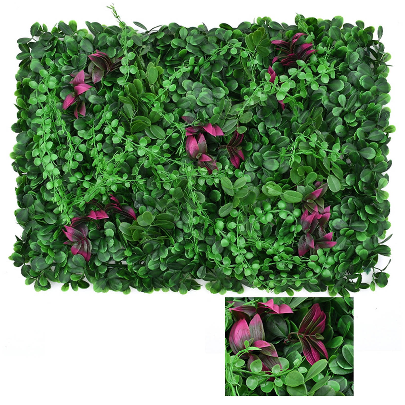 Gmogad Artificial Green Plant Wall Panel, Simulation Boxwood Hedge for ...