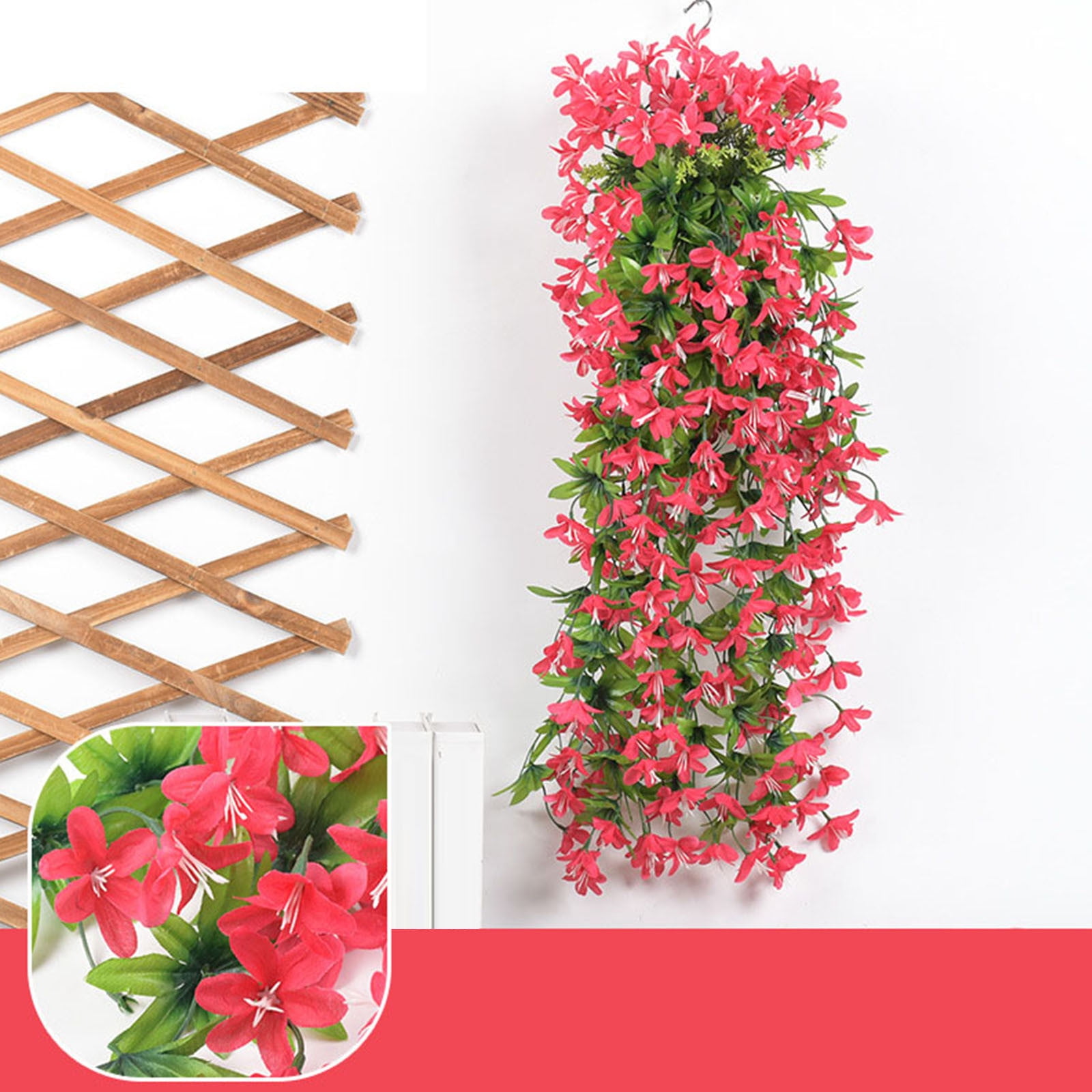 Gmogad Artificial Vines Decor - 7 Forks 118 Pcs Fake Ivy Garland for ...