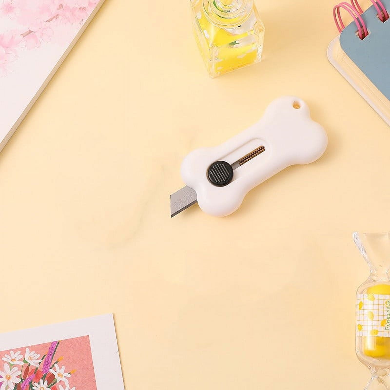 Gmogad Bone Portable Box Cutter, Retractable Art Cutter Utility Knife ...