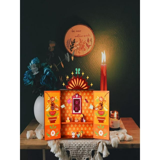 Gmogad Day Of The Dead Ofrenda Wooden Box Set, Wooden Day Of The Dead ...