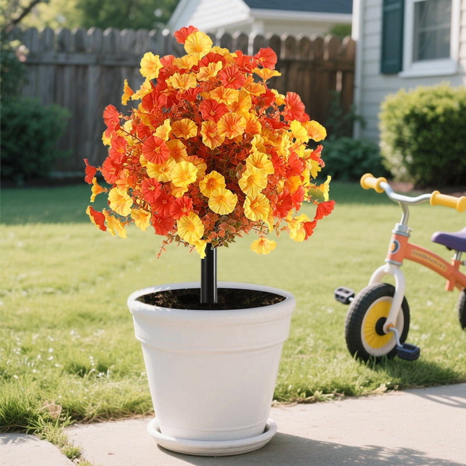 Gmogad Lifelike Fake Plants for Outdoor Decoration - Durable Artificial ...
