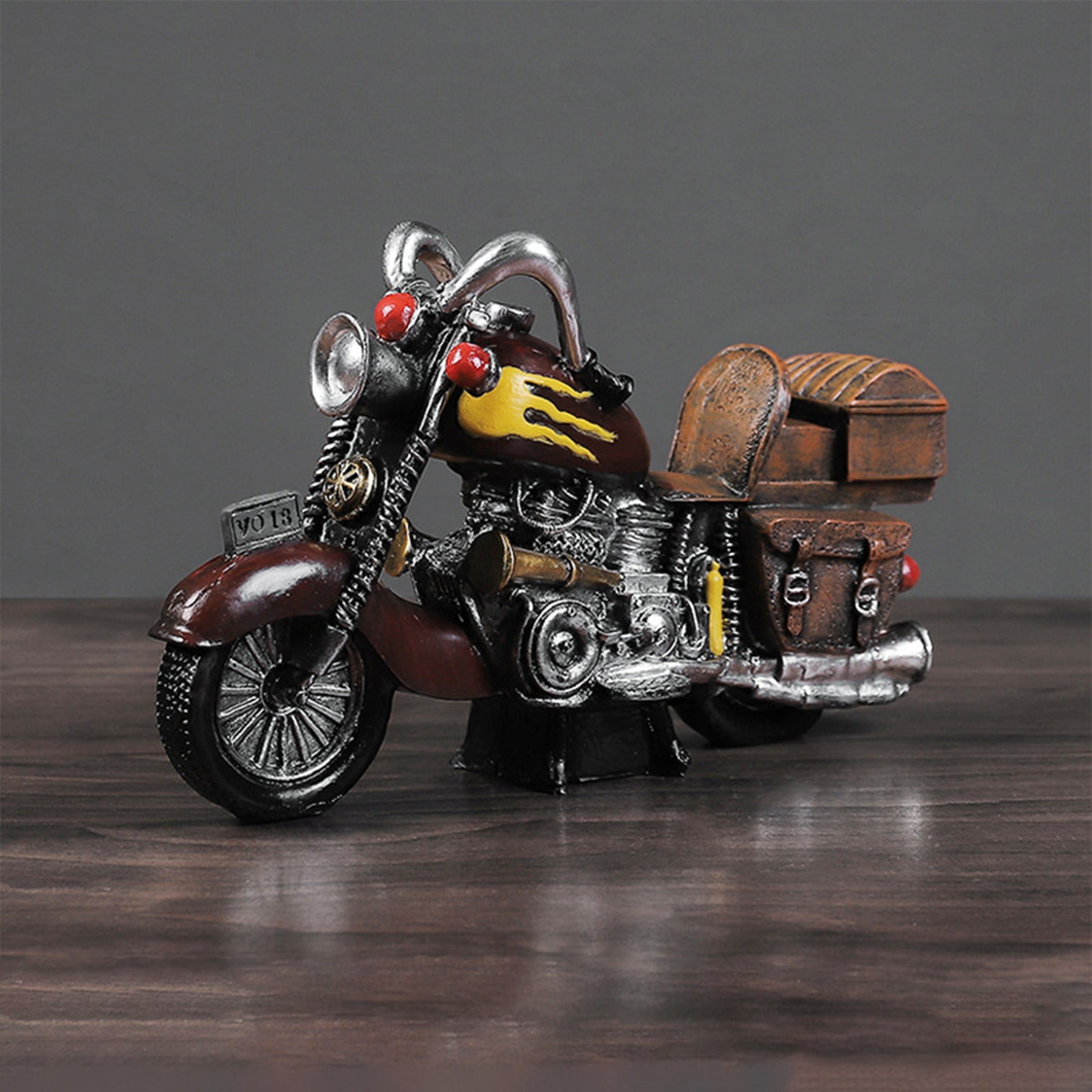 Gmogad Miniature Metal Motorcycle Model - Vintage Bike Figurine for ...
