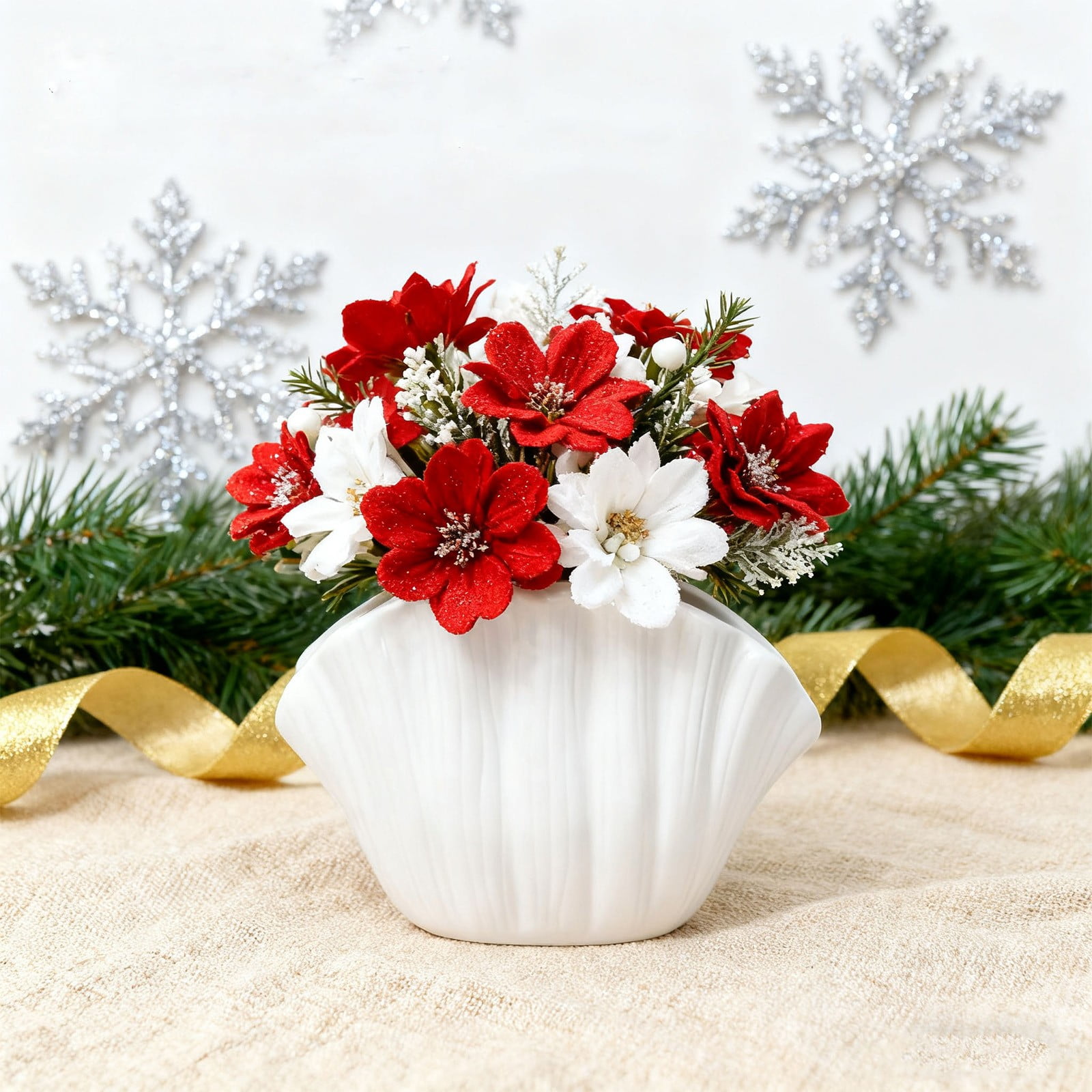 Gmogad Modern Clean Design Desktop Vase for Artificial Dried Flowers ...