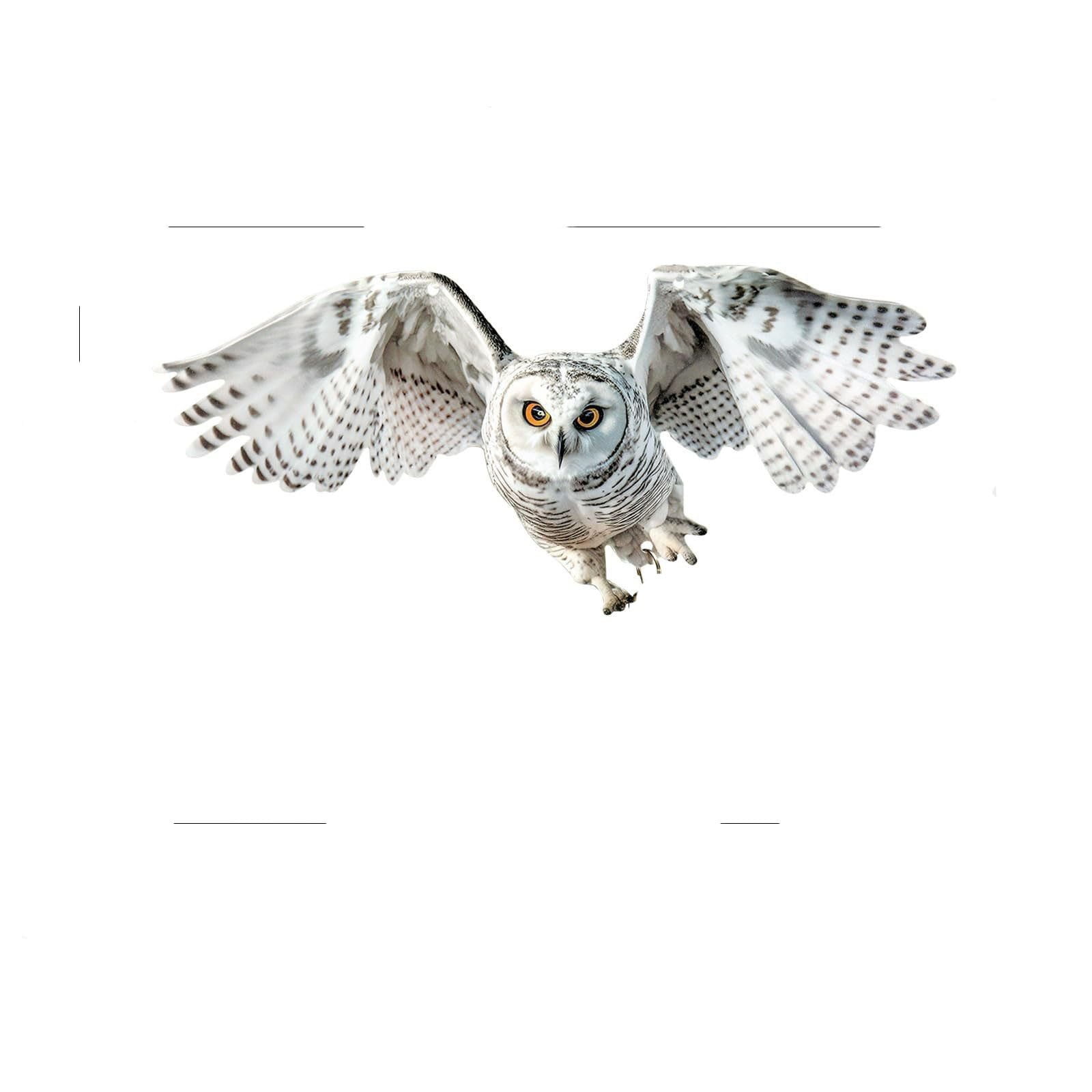 Gmogad Realistic Owl Garden Decor Acrylic Bird Repellent Statue ...