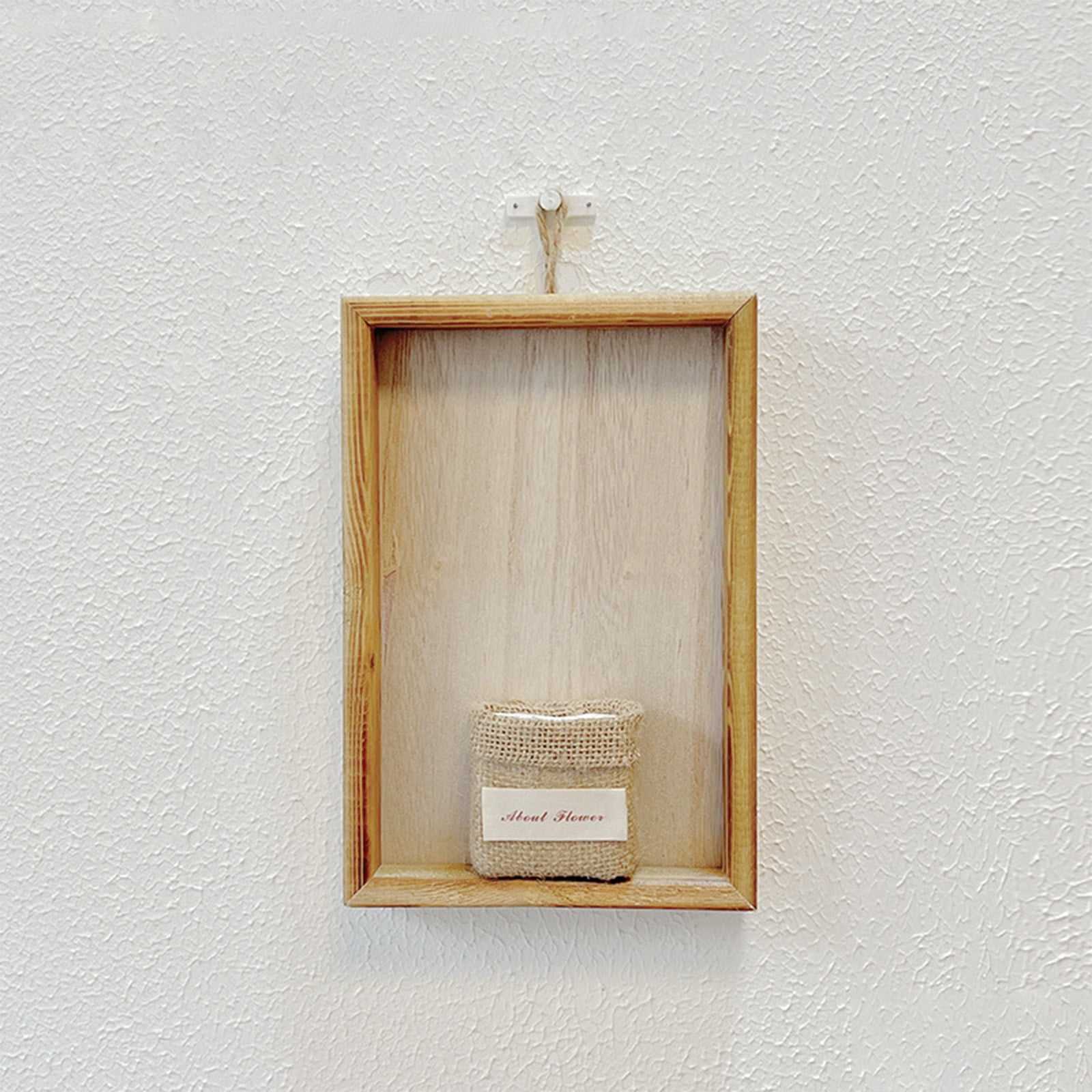 Gmogad Wooden Rectangular Photo Frame Wall Decor - Natural Solid Wood ...