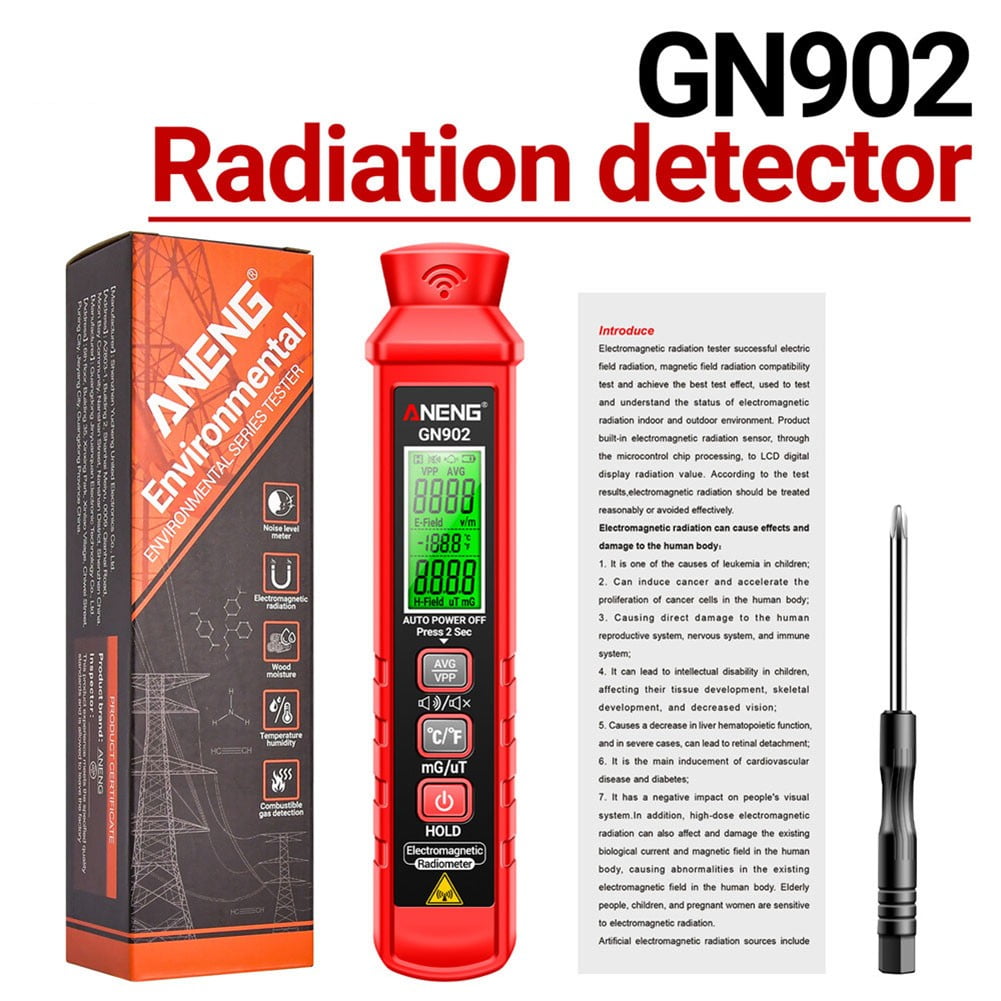 Gn902 Portable Lcd Electromagnetic Radiation Detector X-Ray Test ...