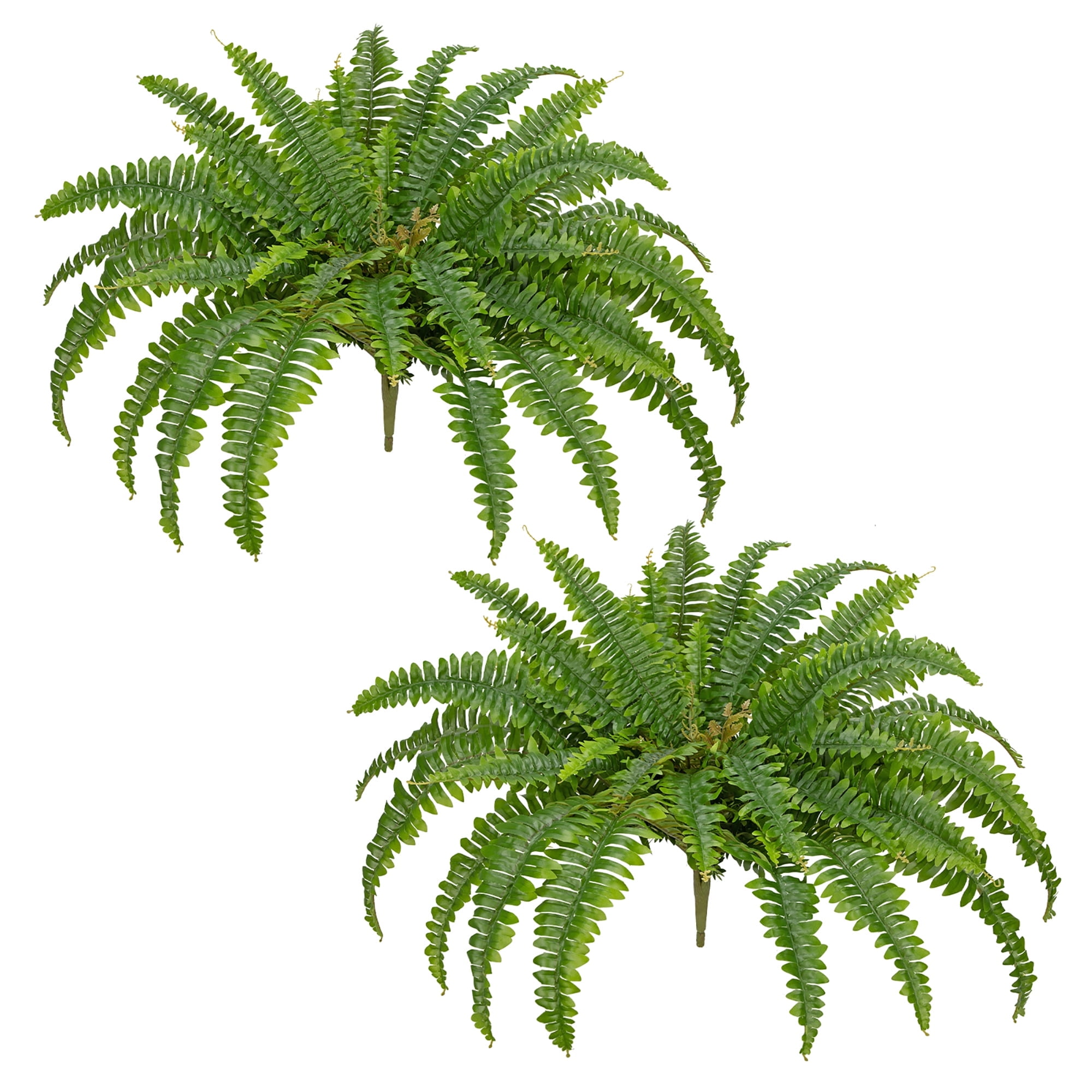 GnFlus Ferns Artificial Plants Large Fake Ferns 27"Dia.Boston Fern Fake ...