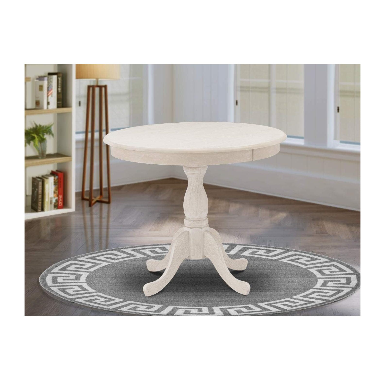GnHoCh Modern Kitchen Round Dining Table Top with Pedestal Base, 36x36 ...