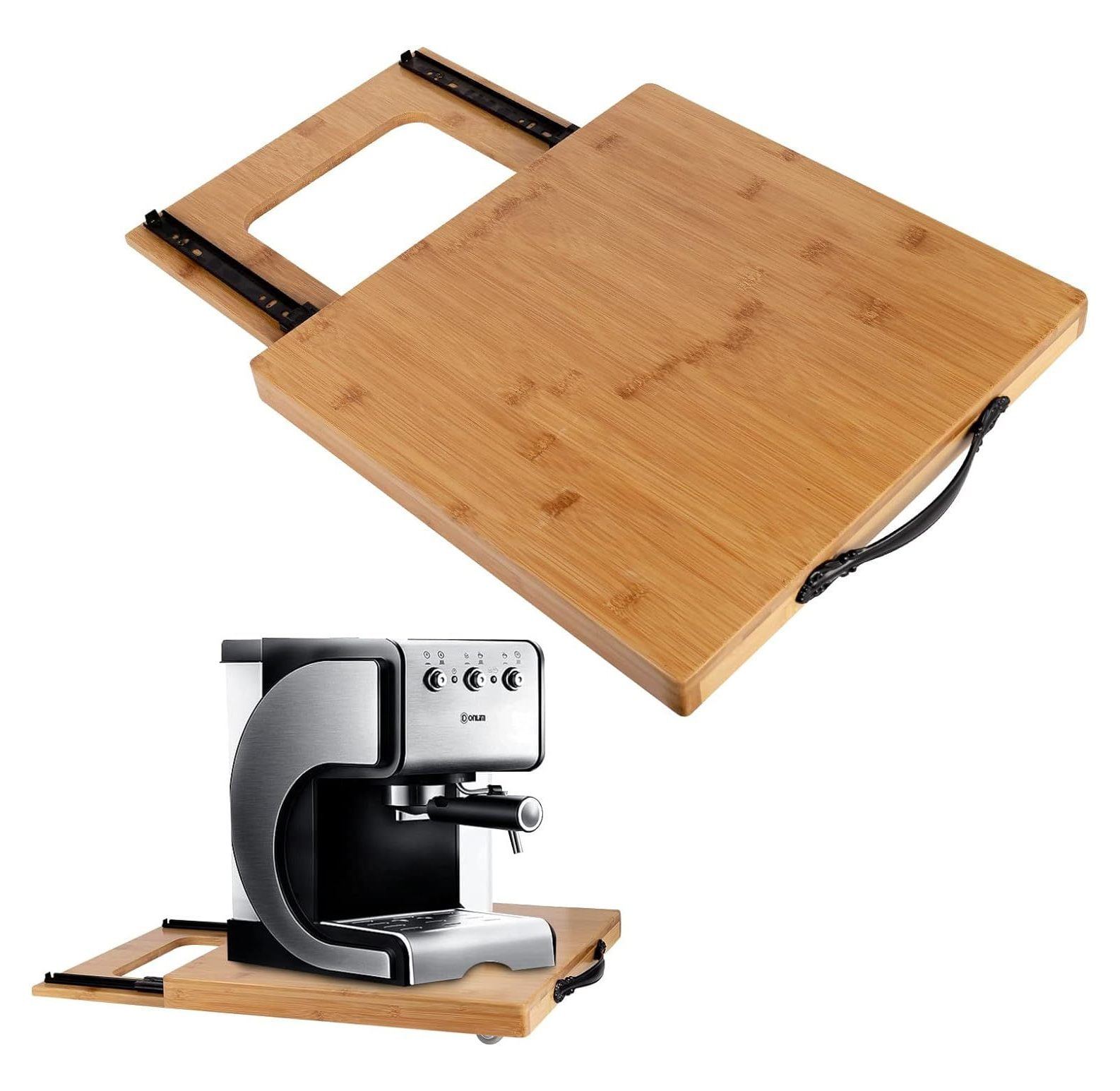 GnHoCh Wooden Kitchen Appliances Slider, Premium Multipurpose Under ...