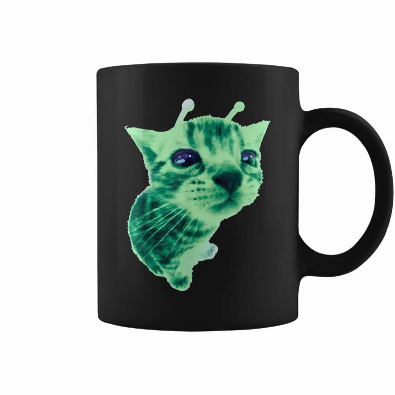 Gnarp Cat Silly Alien Cat Meme Brainrot Meme Silly Cat Coffe - Walmart.com