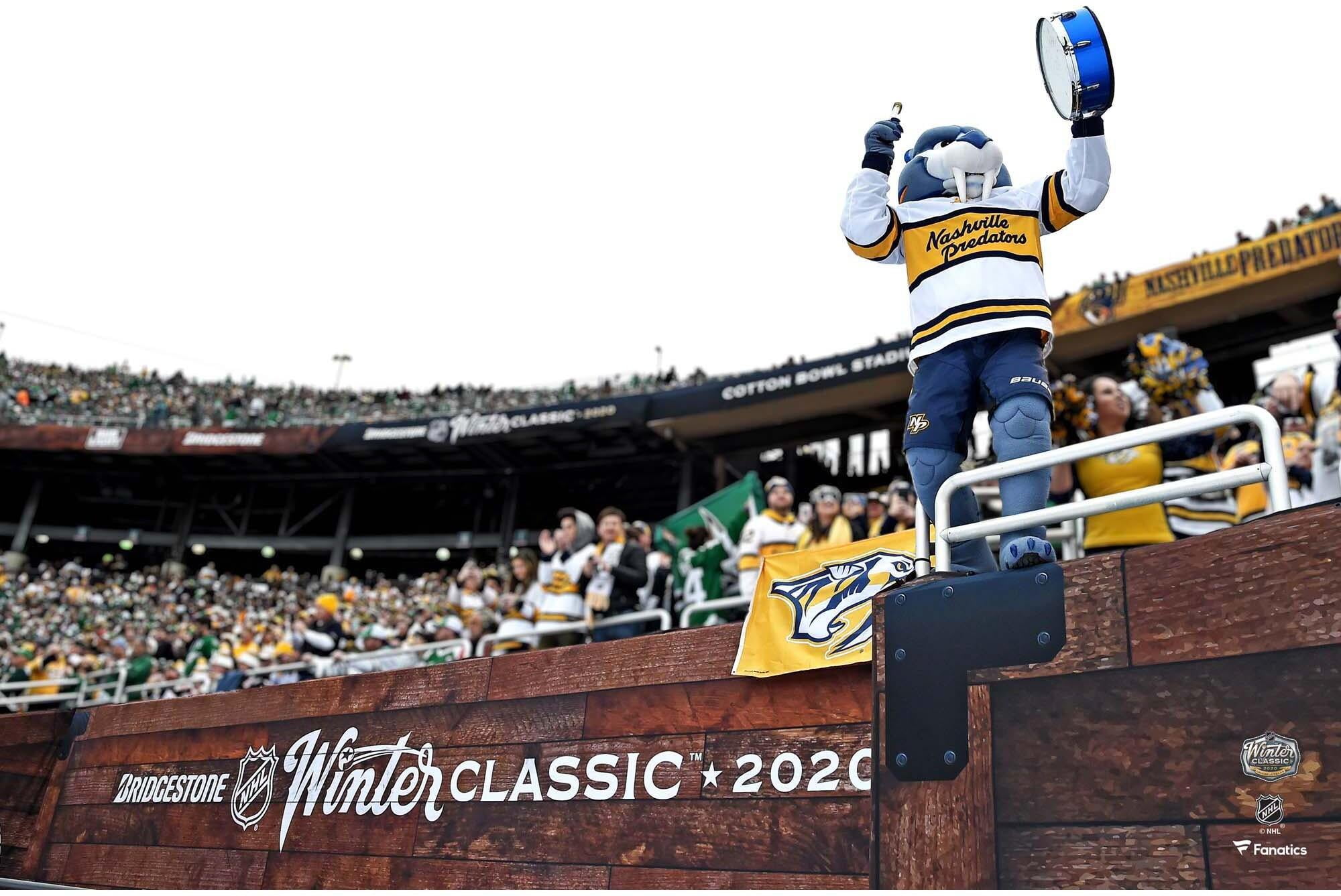 Gnash Nashville Predators Unsigned 2020 NHL Winter Classic Photograph ...