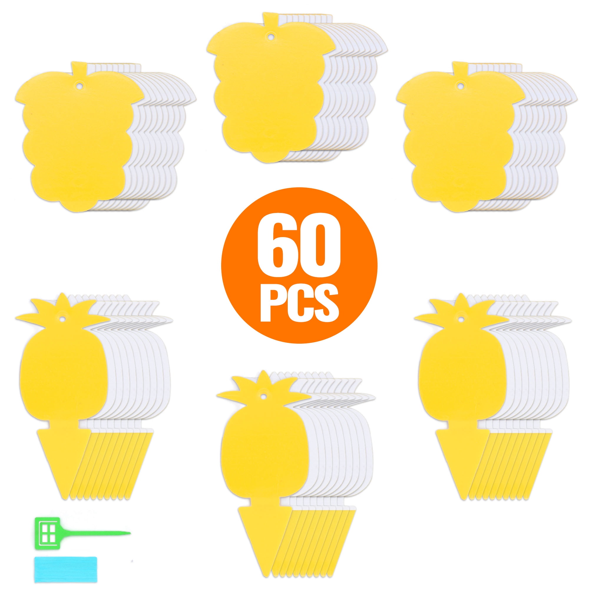 Gnat Traps for Potted Plants, Fungus Gnat Whitefly Killer Double-Sided ...