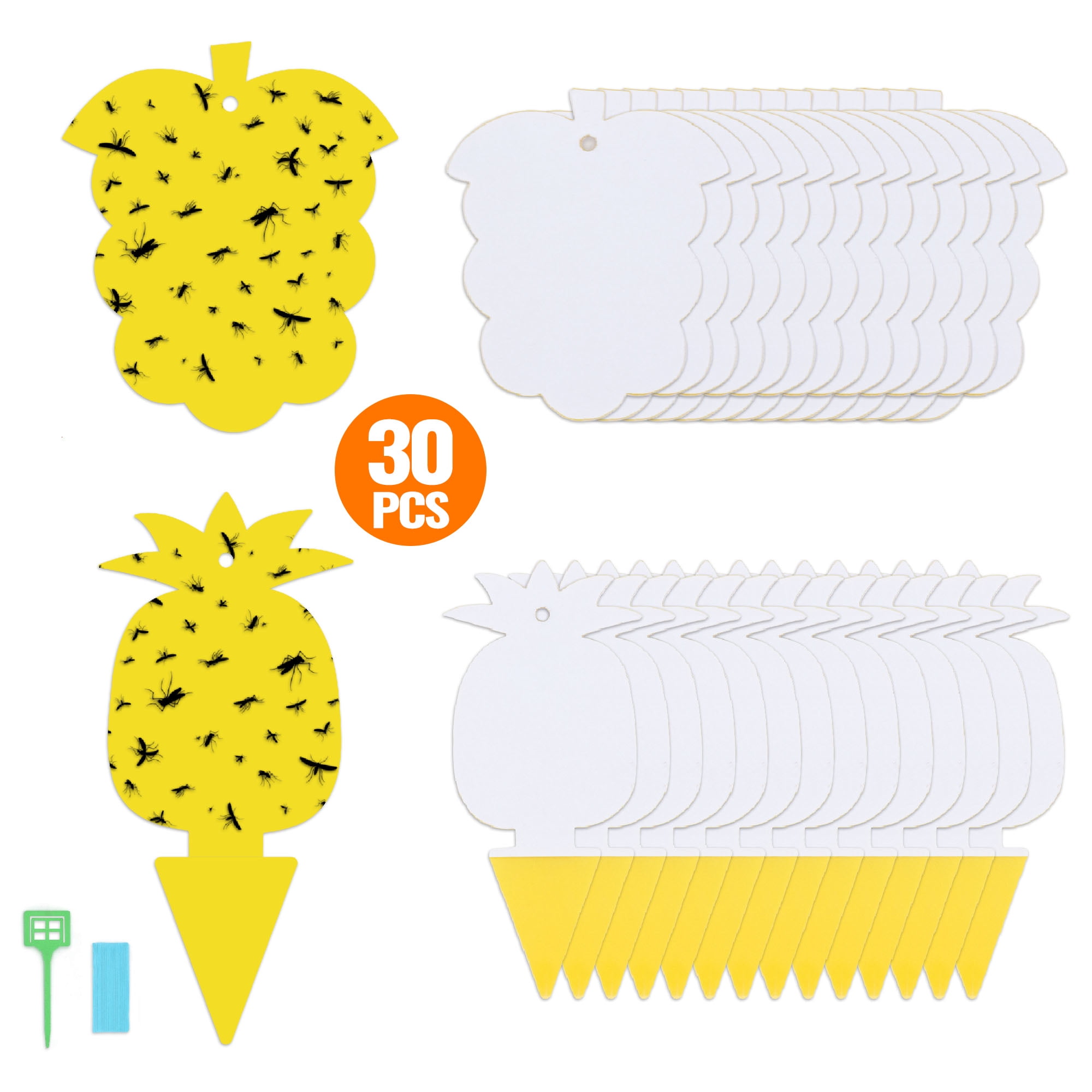 Gnat Traps for Potted Plants, Fungus Gnat Whitefly Killer Double-Sided ...