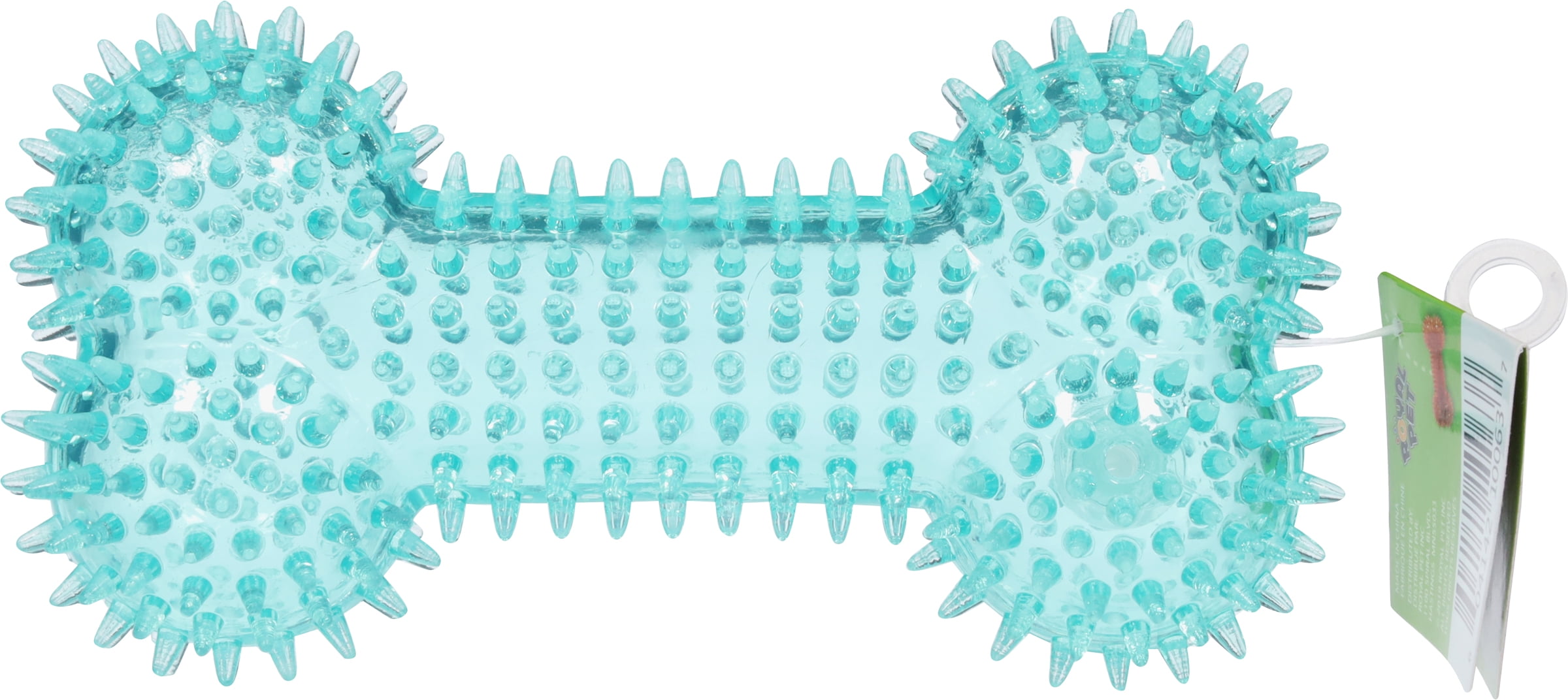 Gnawsome Spiky Squeaker Bone Dog Toy Cleans Teeth and Gums - Assorted ...