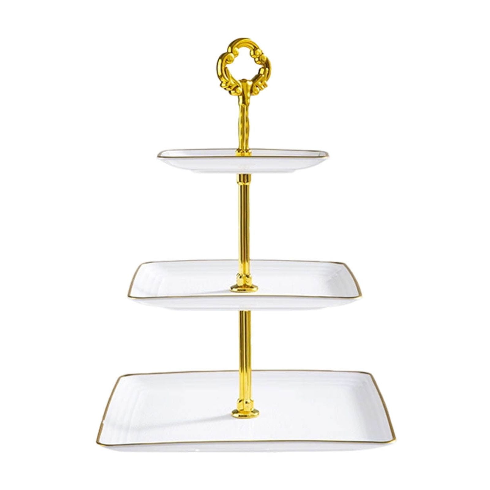 Gnmfd 3 Tier Cupcake Stand Plastic Dessert Tower Tray Serving Rack For ...