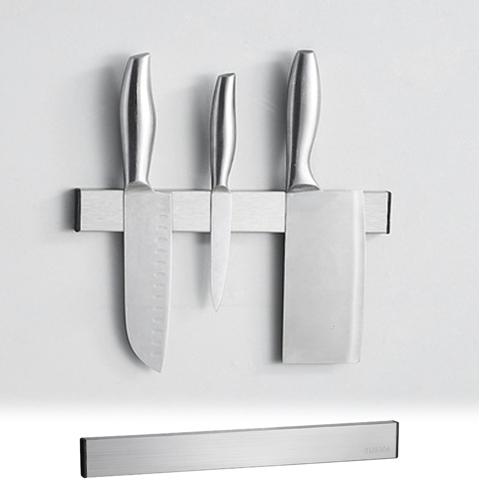 Gnmfd 304 Stainless Steel Magnetic Kitchen Tool Rack Wall-Mounted Knife ...