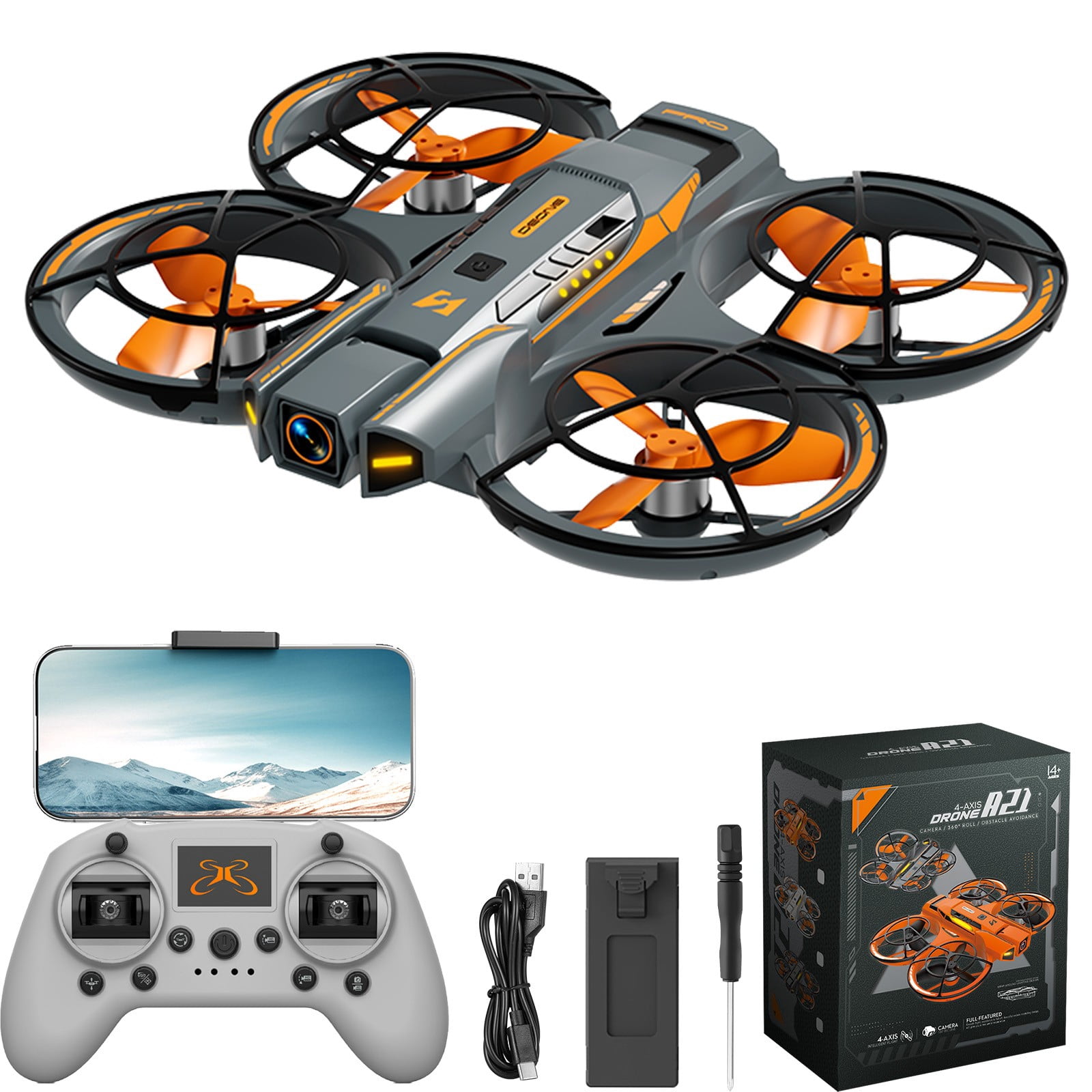 Gnmfd Brushless Motor Drone with 1080P ESC Camera for Adults, RC ...