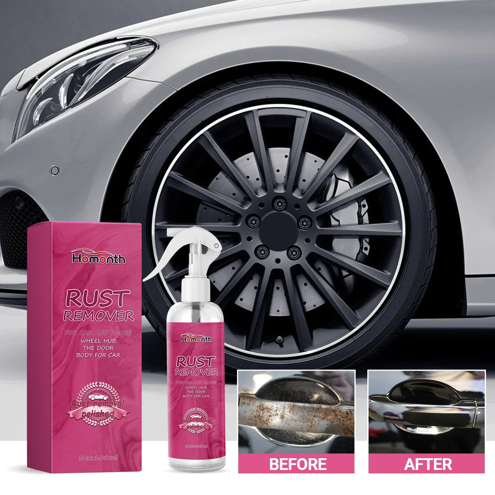 Gnmfd Car Rustiness Clean Up 100ml Clean Up The Rustiness Parts On The ...