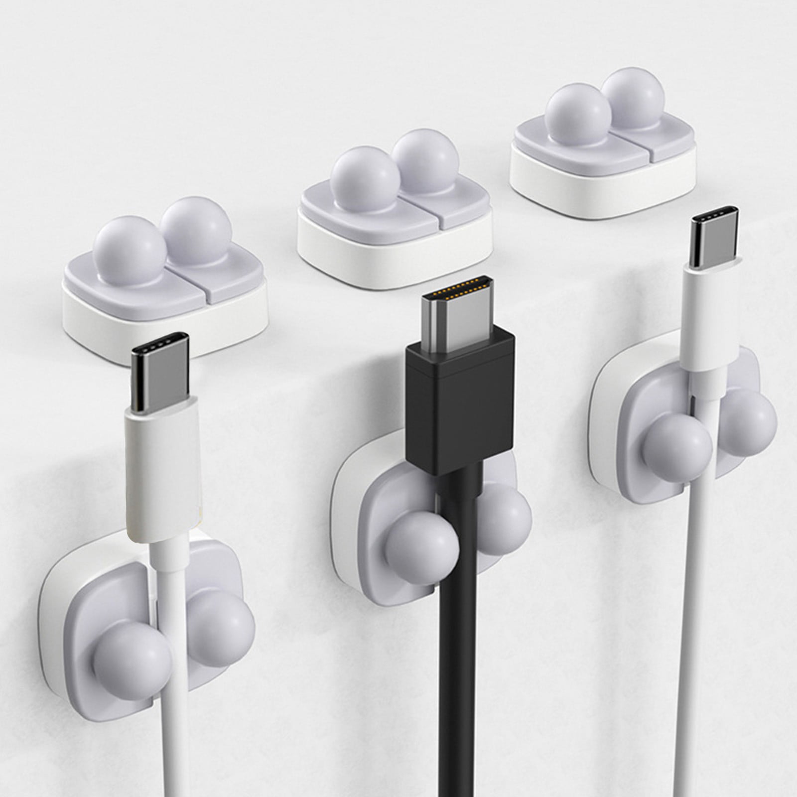 Gnmfd Desktop Cable Organizer, 6-Pack Wire Management Clips for ...