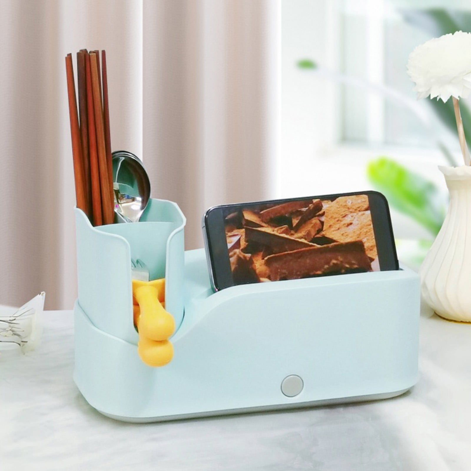 Gnmfd Desktop Tissue Box Paper Holder, Multi Functional Chopstick and Utensil Rack, Creative ...