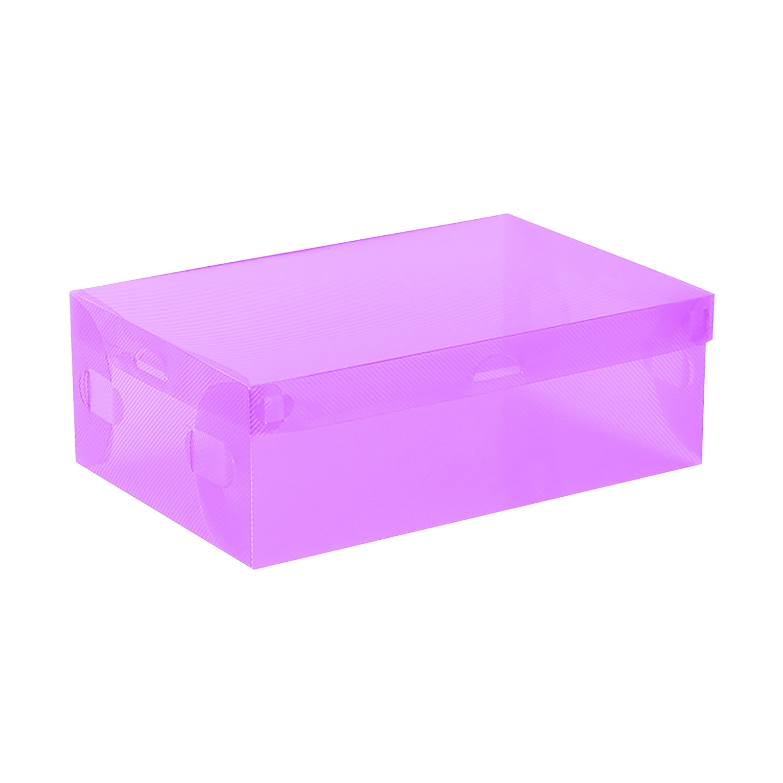 Gnmfd Foldable Plastic Shoe Boxes Stackable Organizer Storage for Shoes ...
