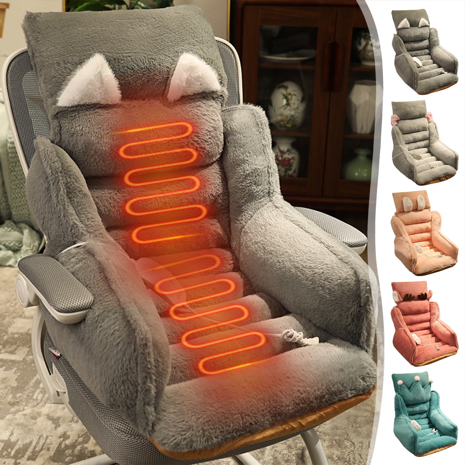 Gnmfd Heated Seat Cushion For Office Chair Car Computer Chair, Plug In ...