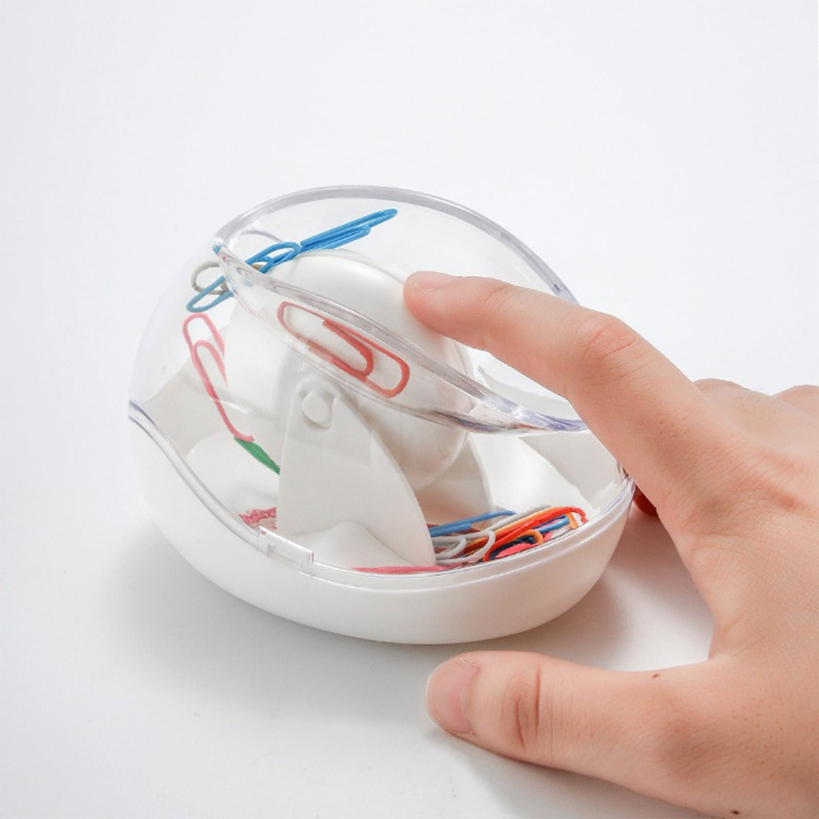 Gnmfd Magnetic Paperclip Holder Desktop Organiser With Roller Dispenser ...