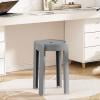 Gnmfd Stackable Plastic Home Chairs, High Round Dining Stools and ...