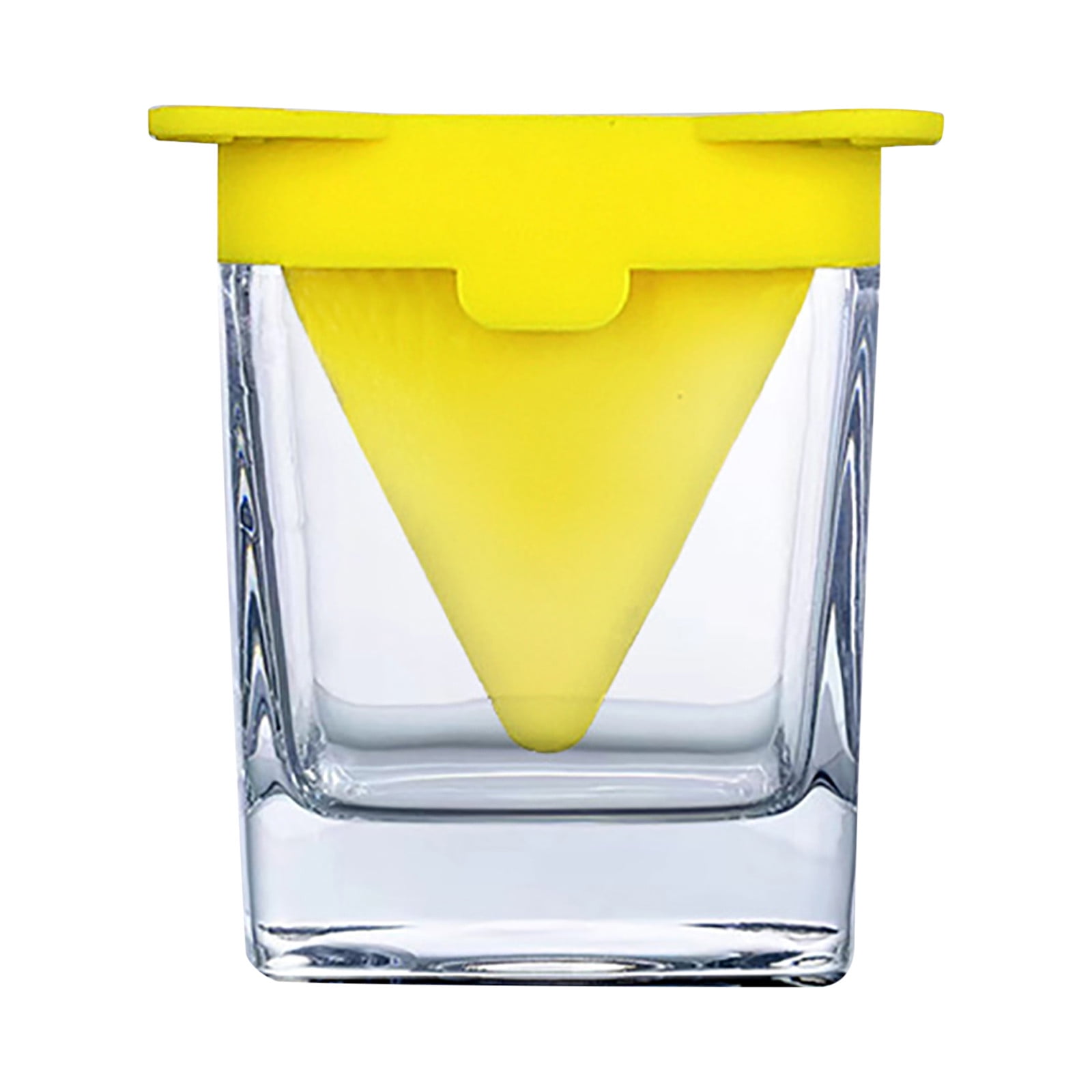 Gnmfd Whiskey Wedge Ice Mold with Double Old-Fashioned Glass, Creative ...