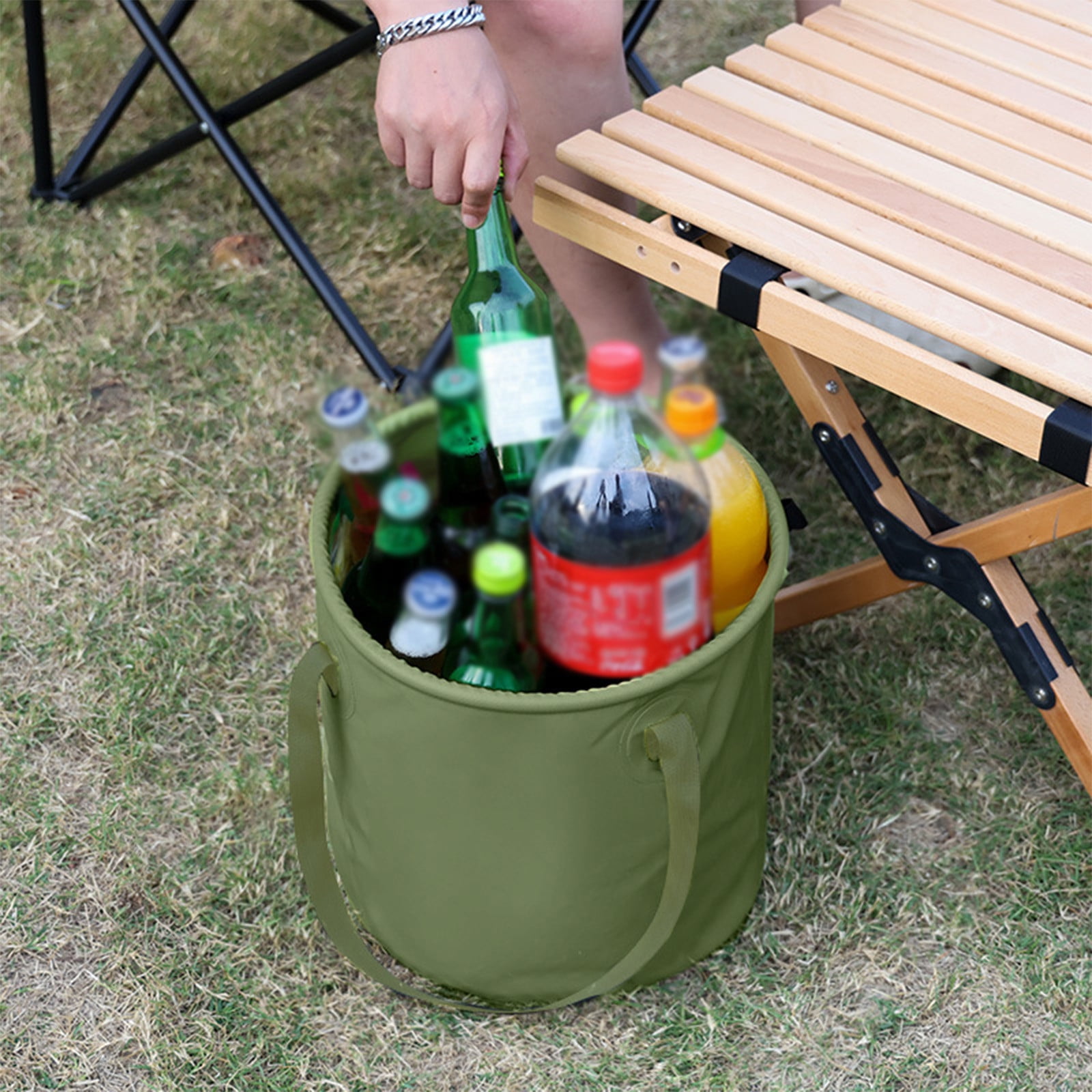 Gnobogi Camping Accessories Hiking Supplies Collapsible Bucket Camping ...