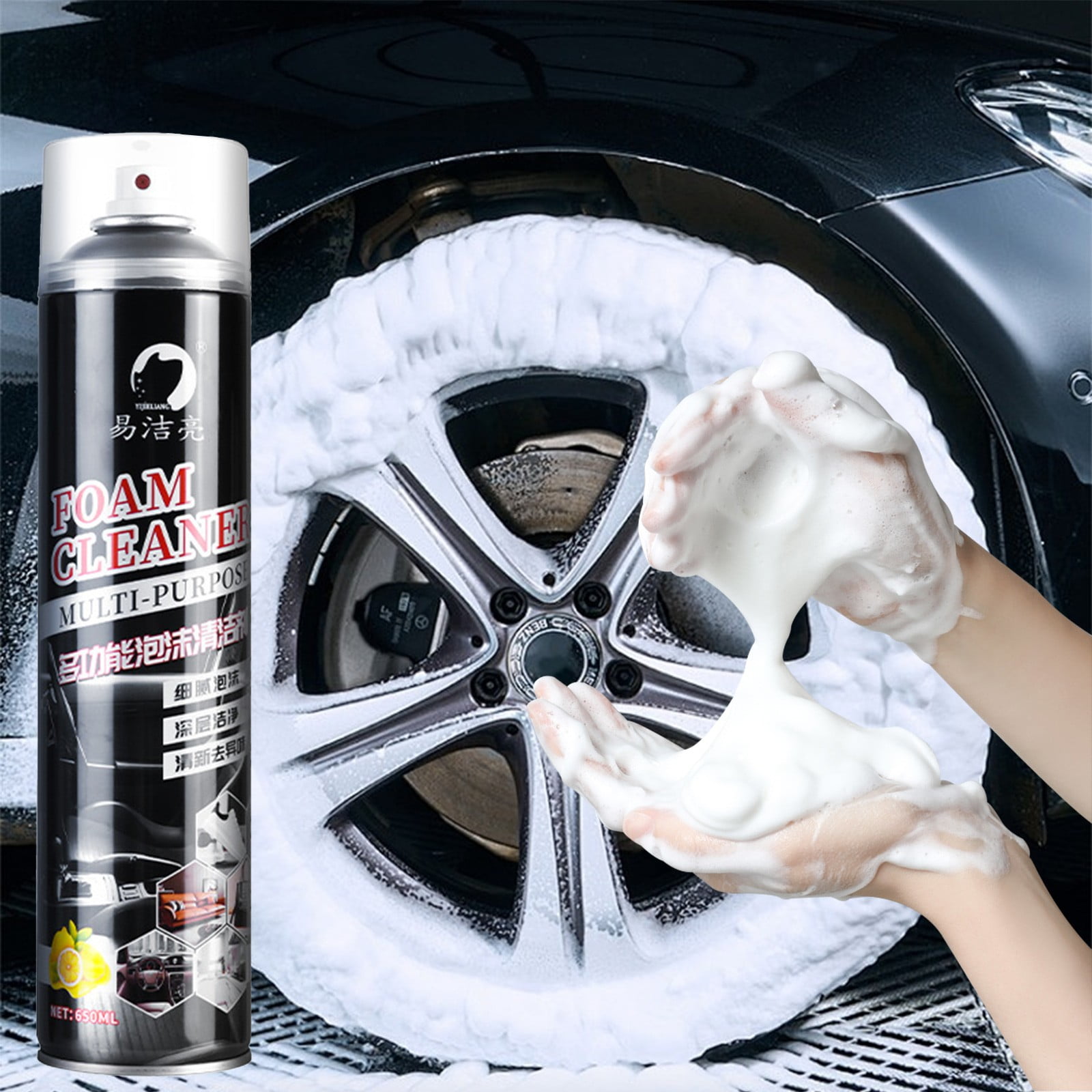 Gnobogi Multi-Purpose Foam Cleaner Foam Cleaner Car Interior Foam Cleaner Car Seat Foam Cleaner ...