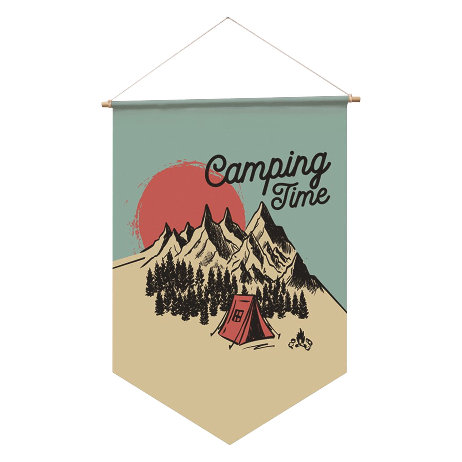 YgkuHd Outdoor Camp Decoration Flag Camping Flag String Flag Camping ...